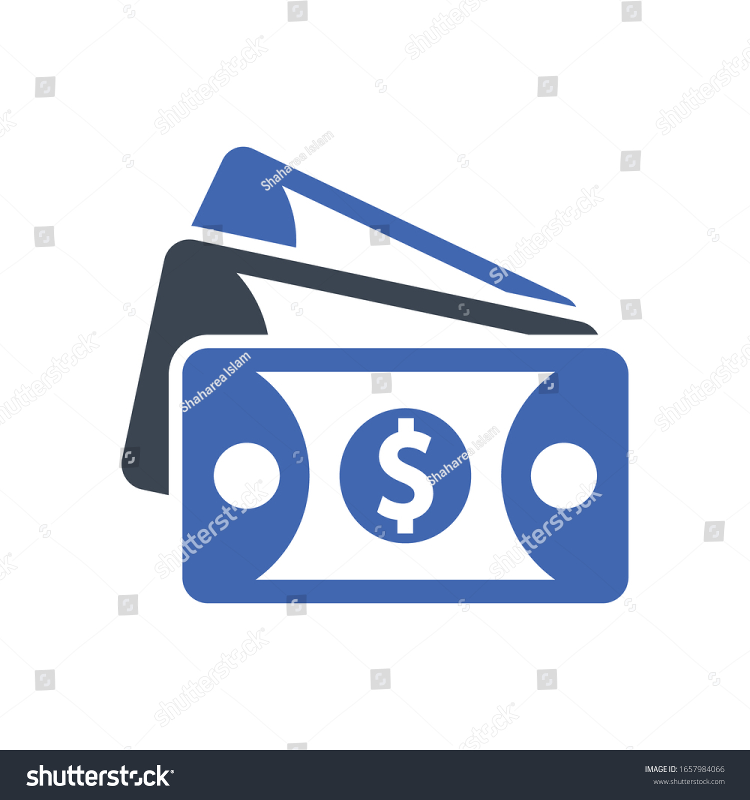Dollar Cash Icon Vector Graphics Stock Vector (Royalty Free) 1657984066 ...