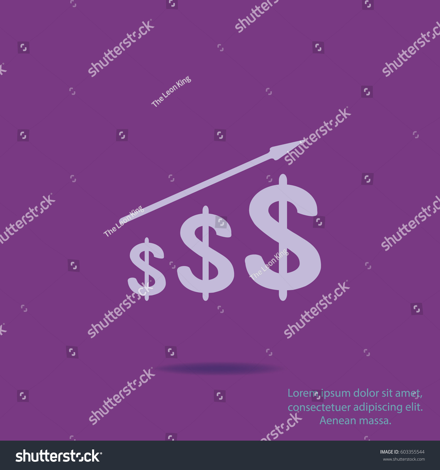 Dollar Growth Diagram Vector Design Stock Vector (Royalty Free ...