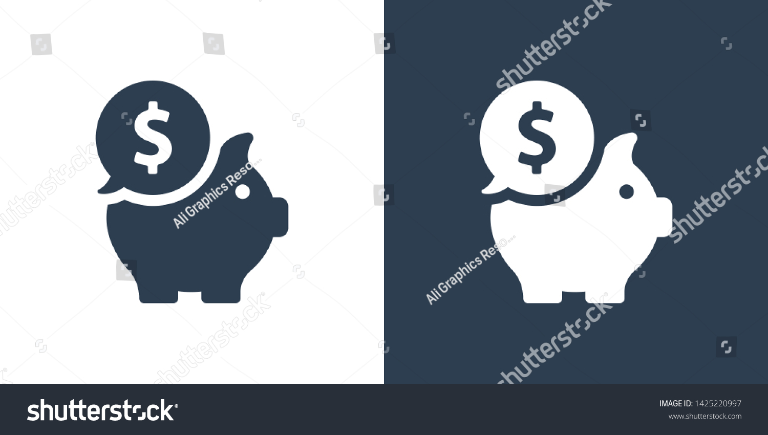 Dollar Saving Illuustration Icon Vector Stock Vector (Royalty Free ...