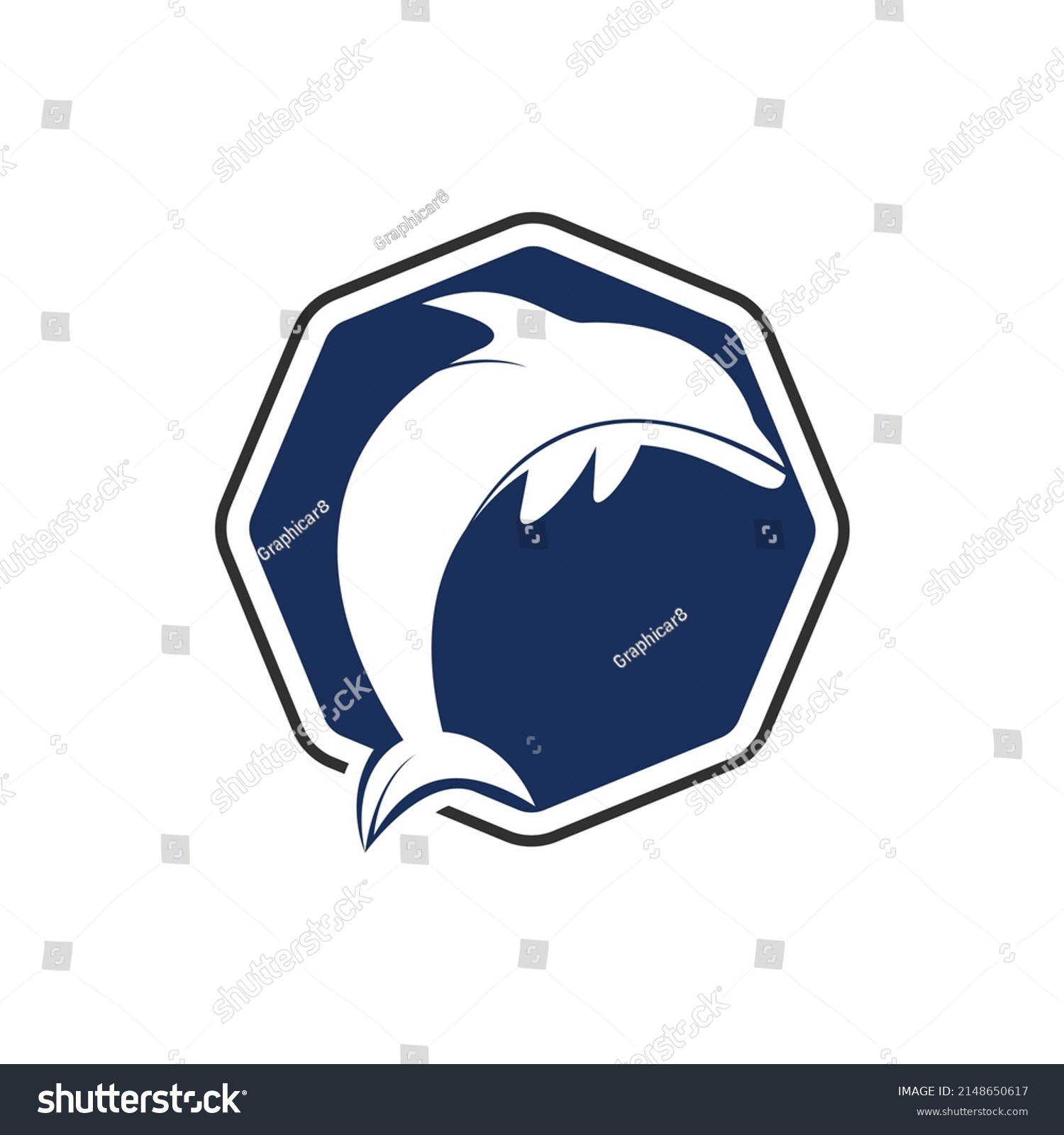 Dolphin Vector Logo Design Creative Dolphin Stock Vector (Royalty Free ...