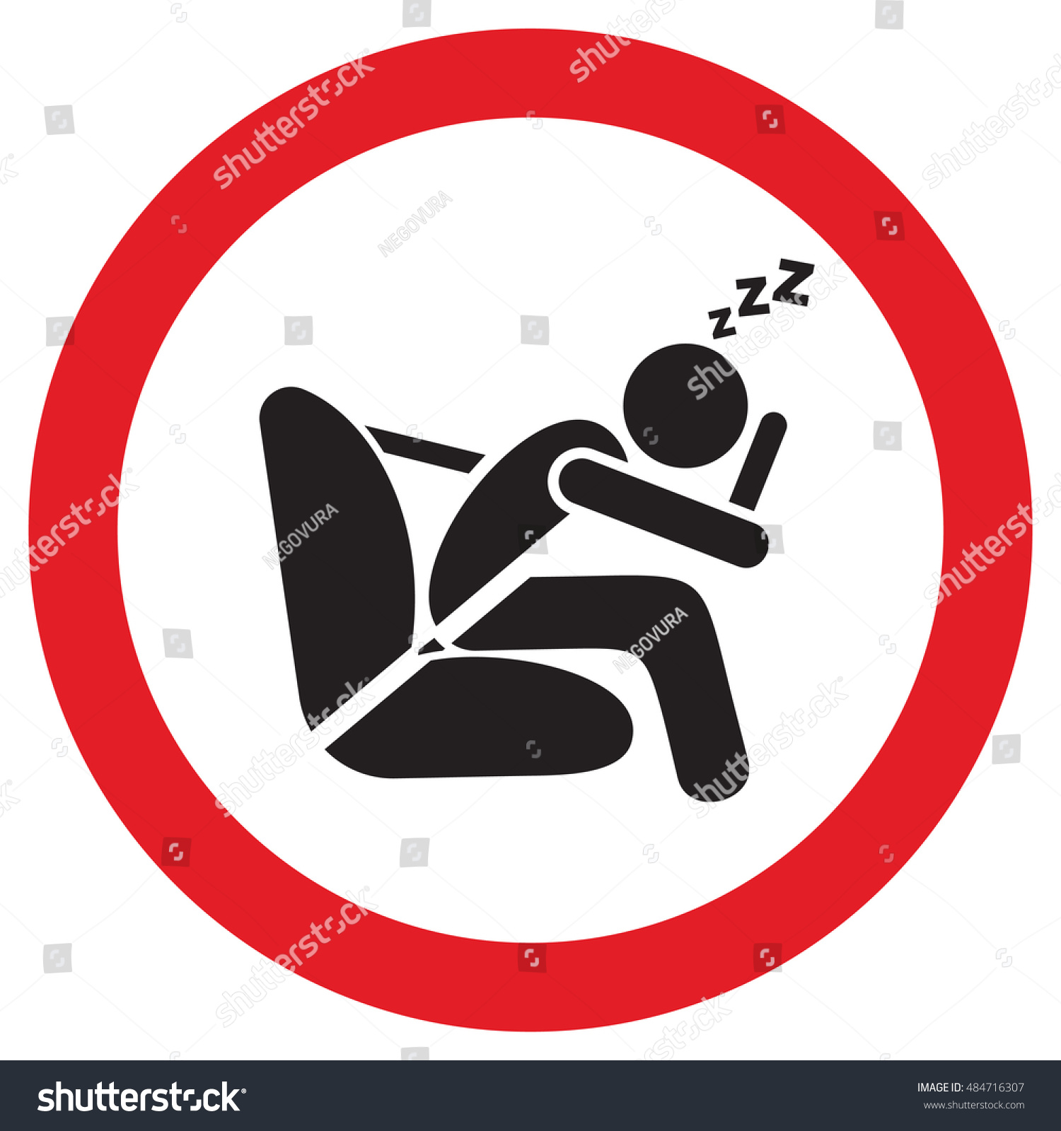 Dont Drive Tired Stock Vector (Royalty Free) 484716307 | Shutterstock
