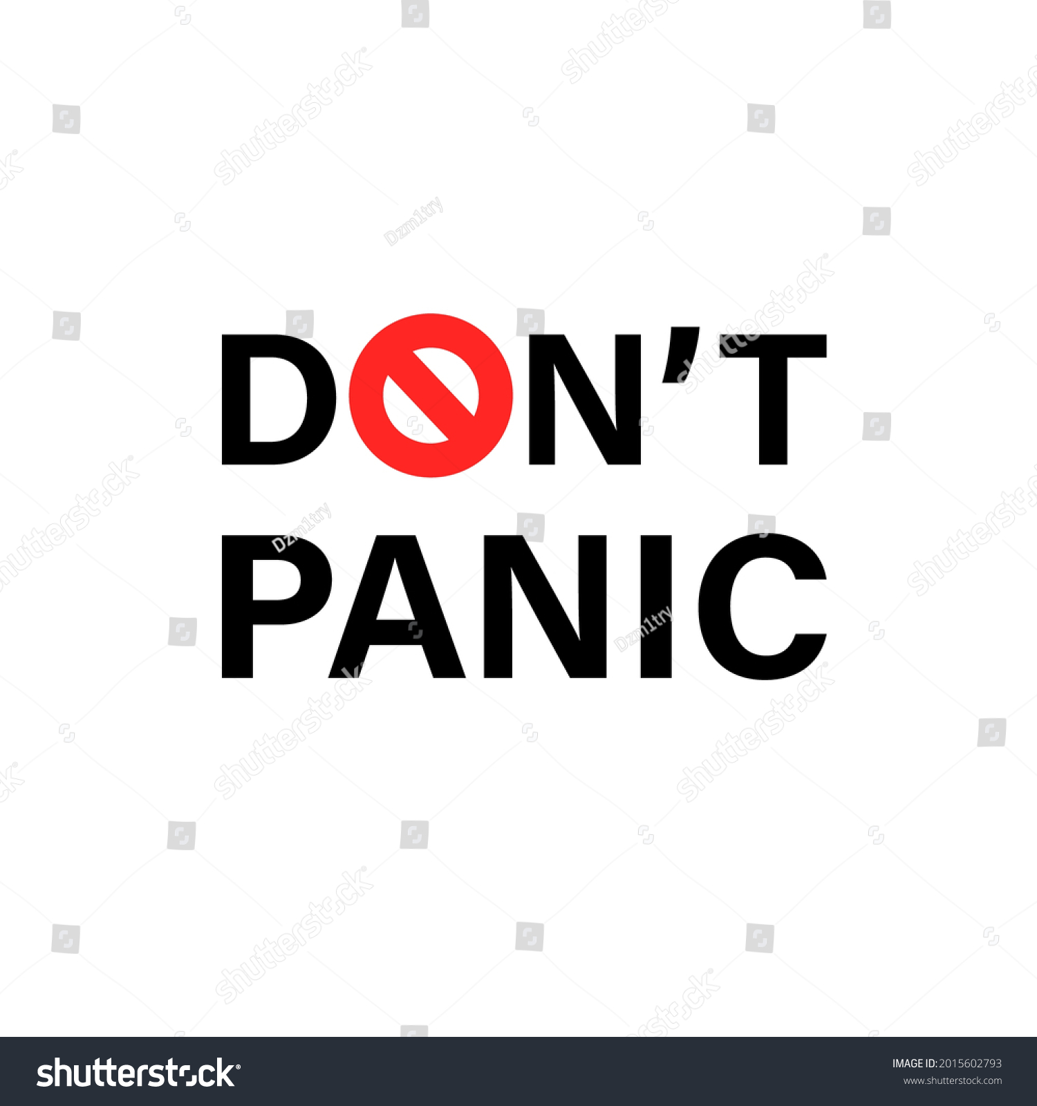Dont Panic Poster Clipart Image: vetor stock (livre de direitos ...