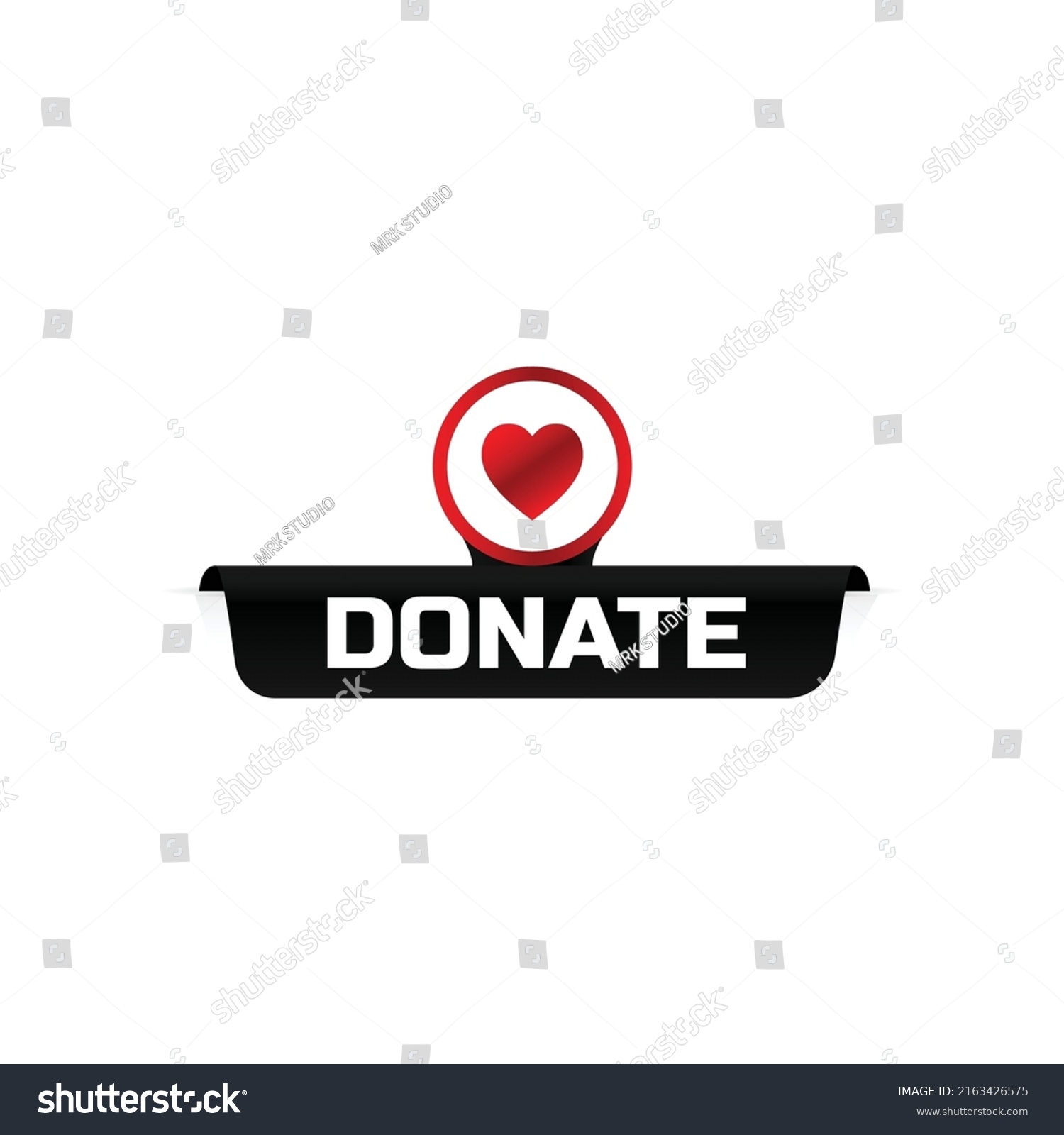 Donate Sticker Icon Design Vector Stock Vector (Royalty Free ...
