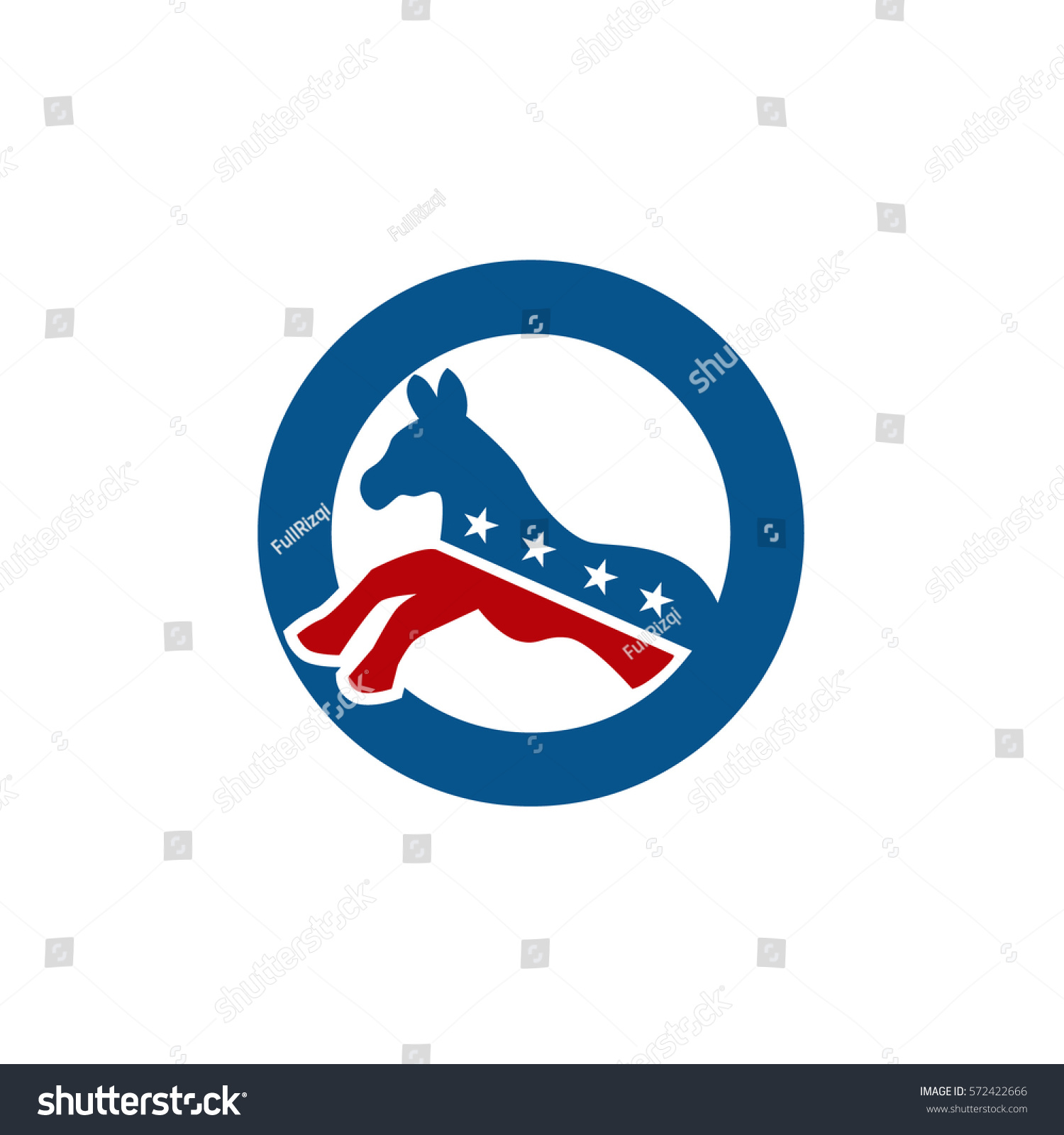 Donkey Kick Logo Stock Vector (Royalty Free) 572422666
