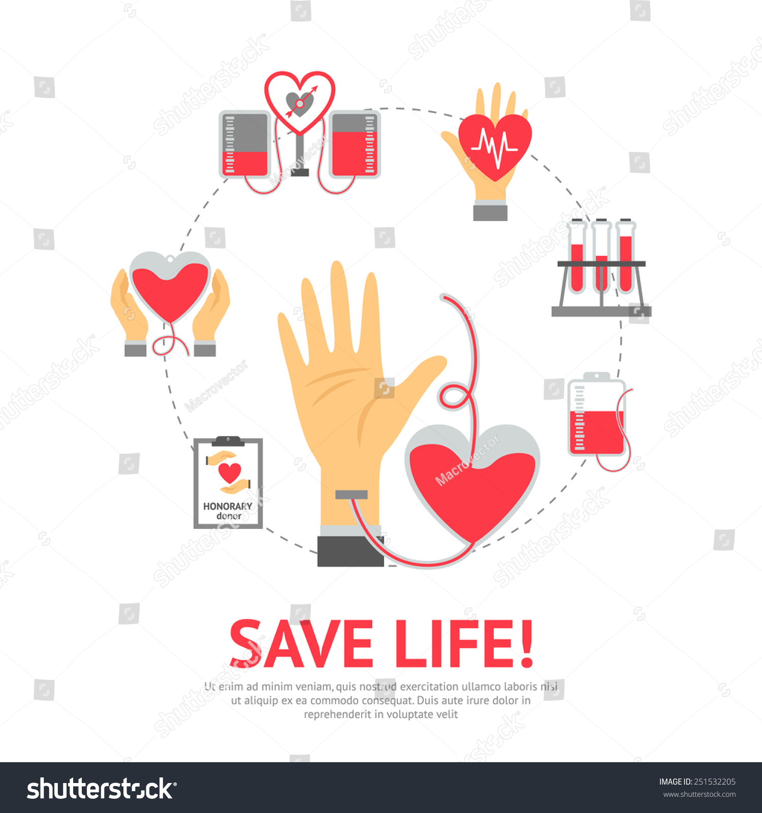 Donor Flat Concept Blood Donation Transfusion Stock Vector (Royalty ... Donor Flat Concept Blood Donation Transfusion Stock Vector (Royalty ...