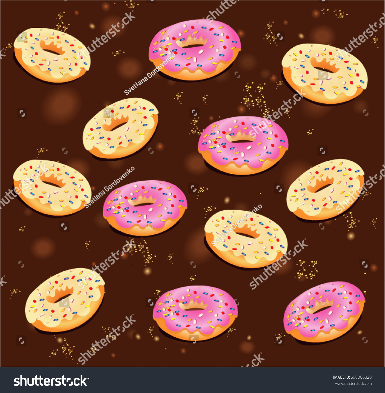 Donut Cartoon Stock Vector (Royalty Free) 698006020 | Shutterstock