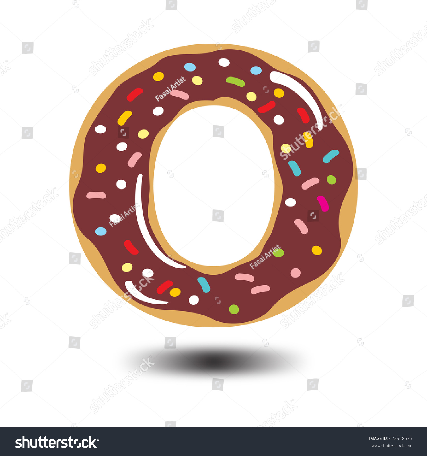 Donut Font Tasty Alphabets Isolated Objects Stock Vector (Royalty Free ...