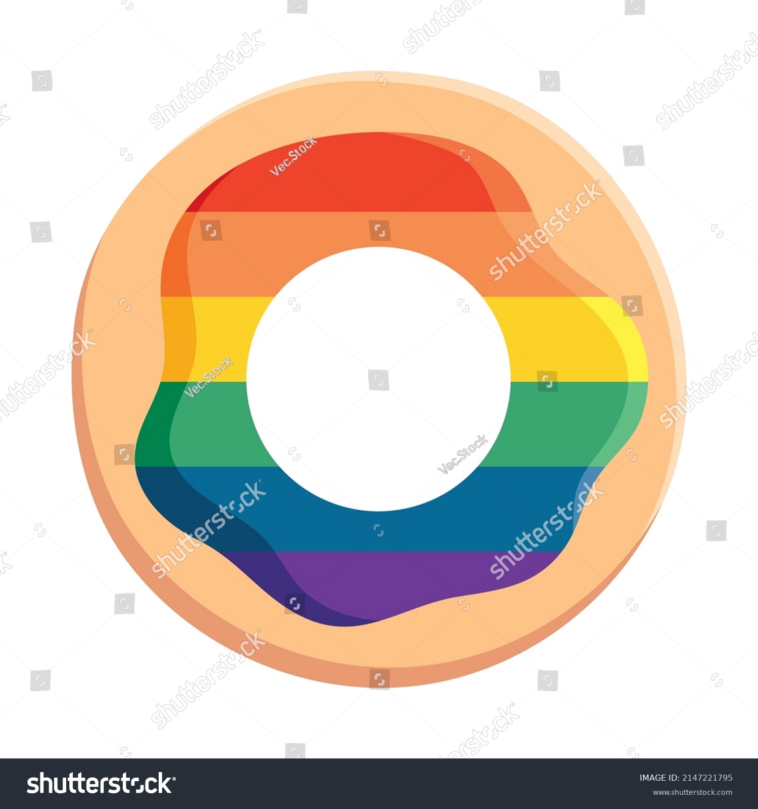Donut Pride Flag Design Stock Vector (Royalty Free) 2147221795 ...