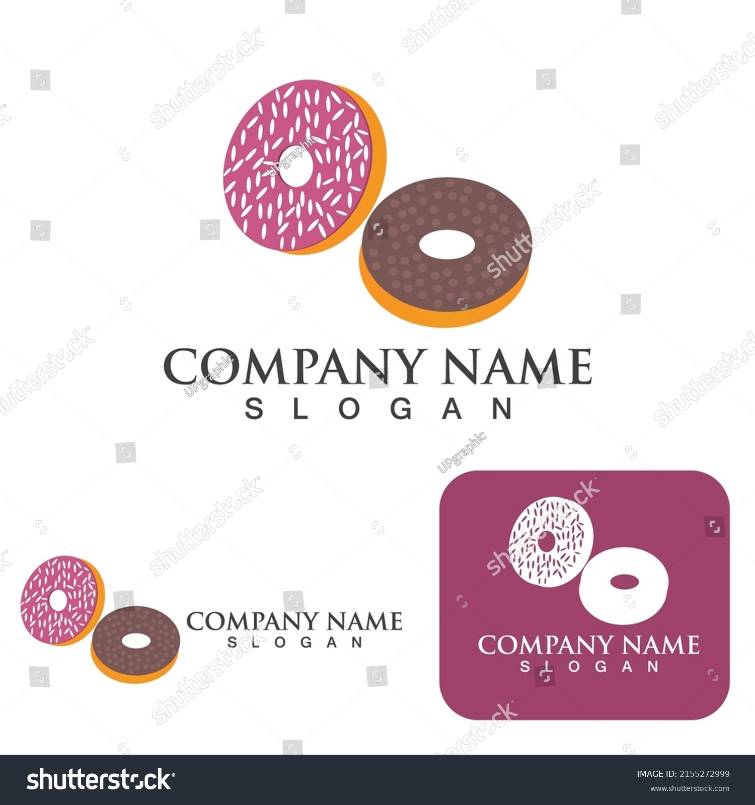 Donuts Logo Symbol Vector Stock Vector (Royalty Free) 2155272999 ...