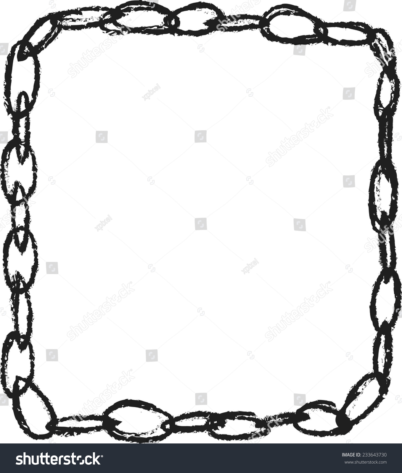 Doodle Chain Vector Stock Vector (Royalty Free) 233643730 | Shutterstock