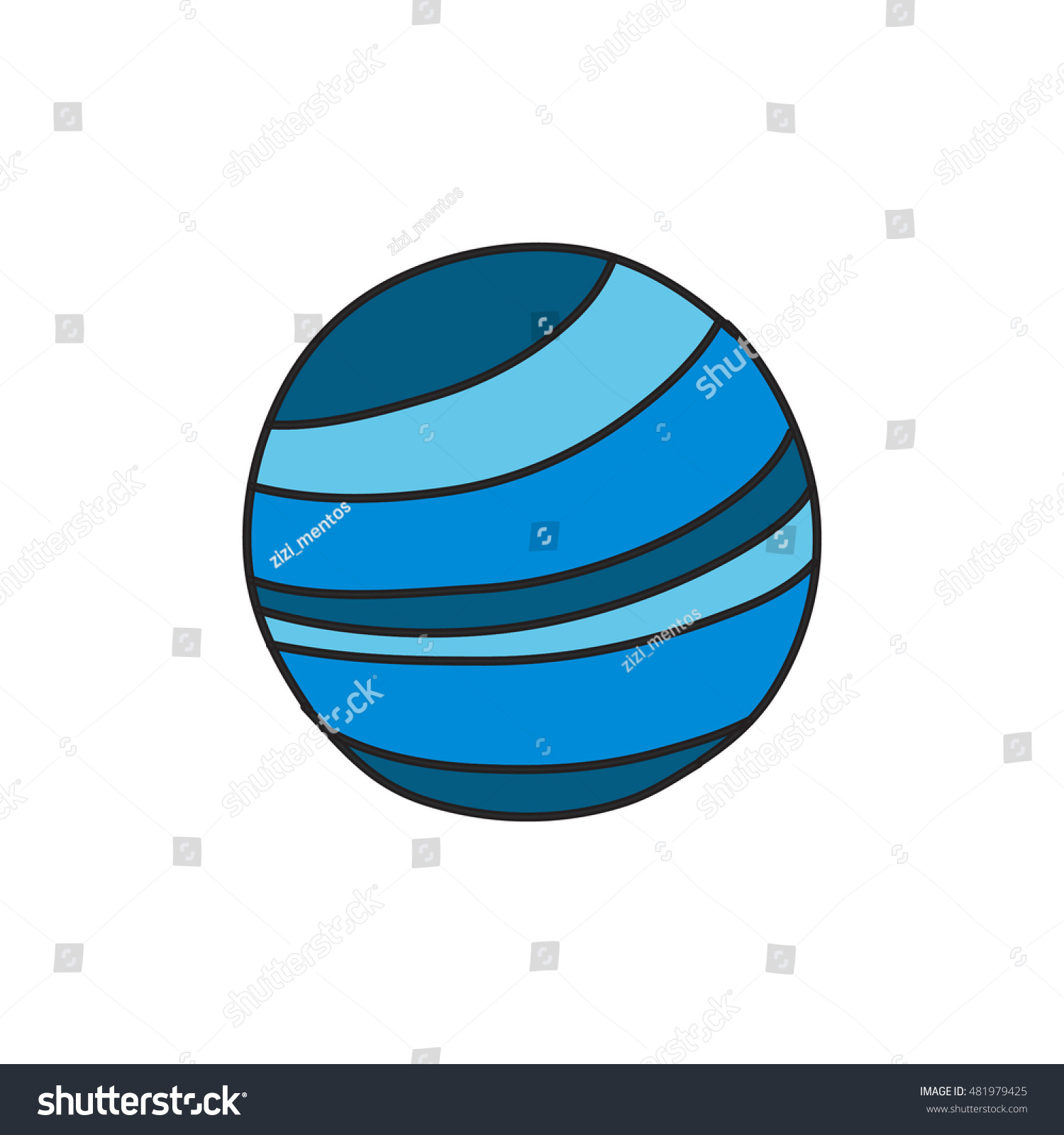 Doodle Icon Neptune Vector Illustration Stock Vector (Royalty Free ...