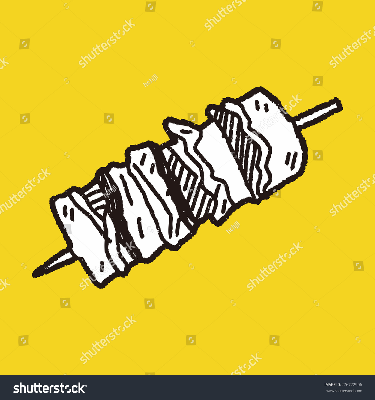 Doodle Kebab Stock Vector (Royalty Free) 276722906 | Shutterstock