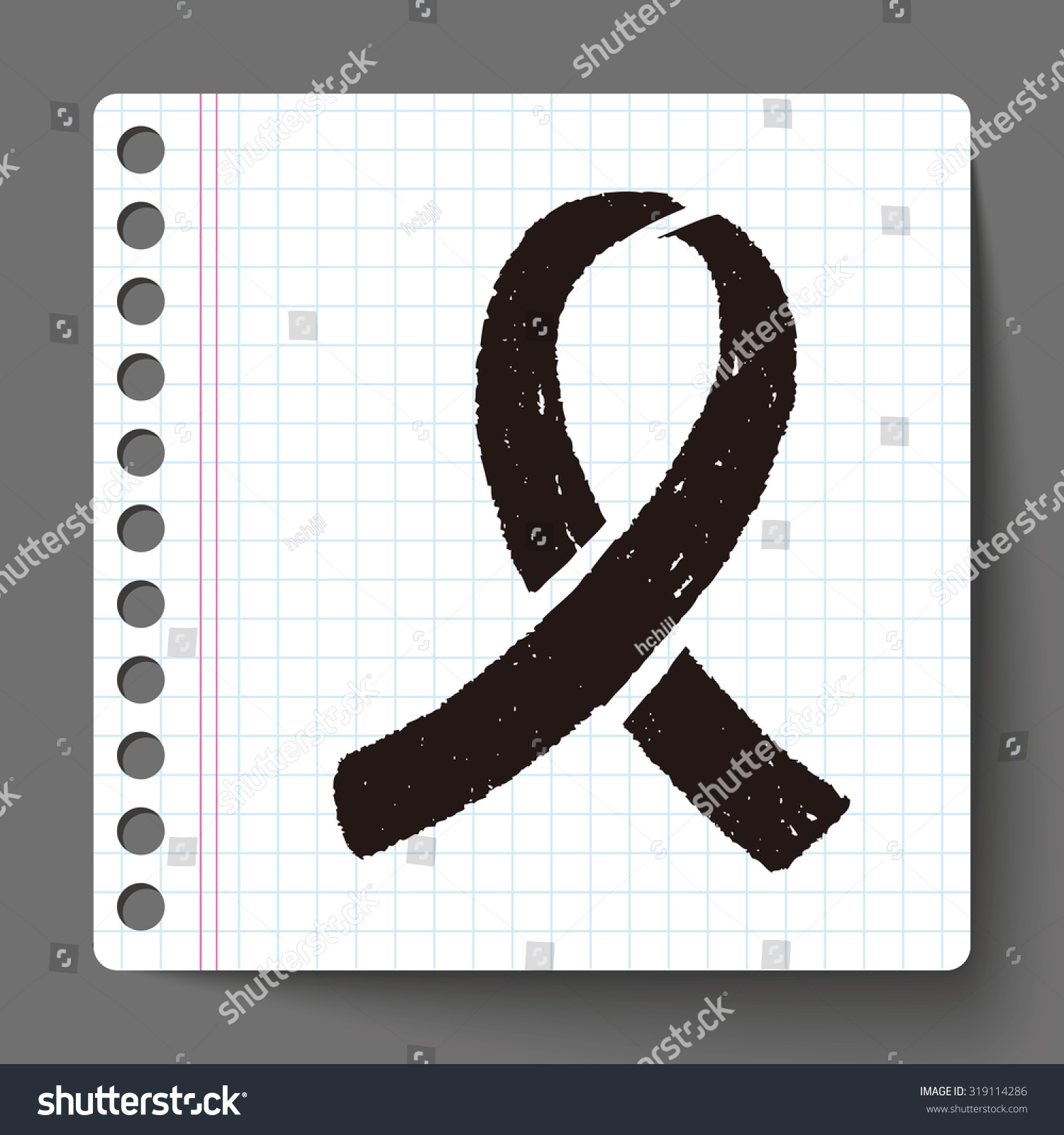 Doodle Ribbon Stock Vector (Royalty Free) 319114286 | Shutterstock