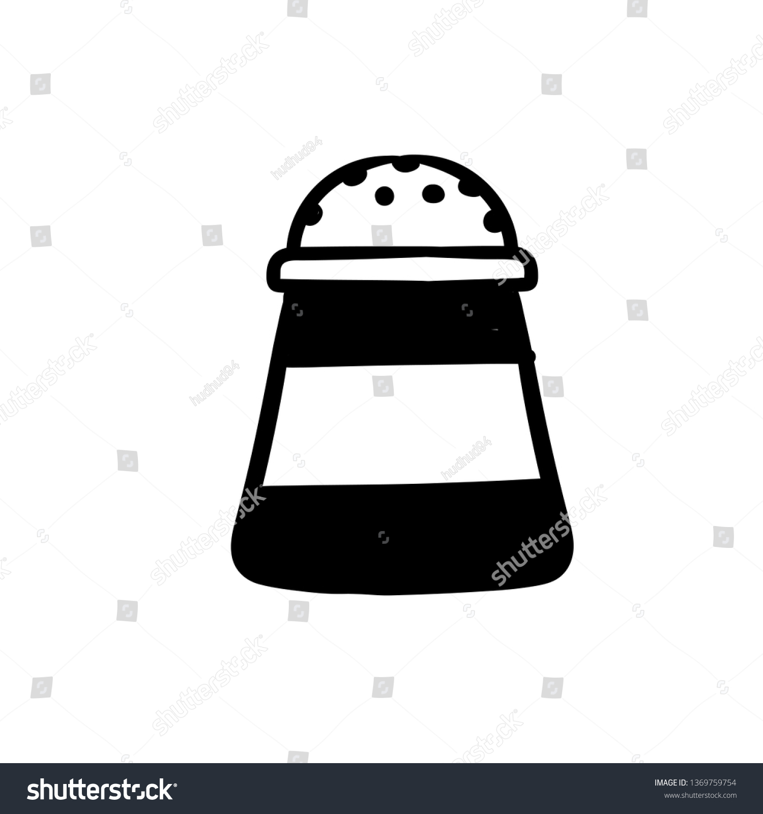 Doodle Salt Icon Vector Drawing Stock Vector (Royalty Free) 1369759754 ...