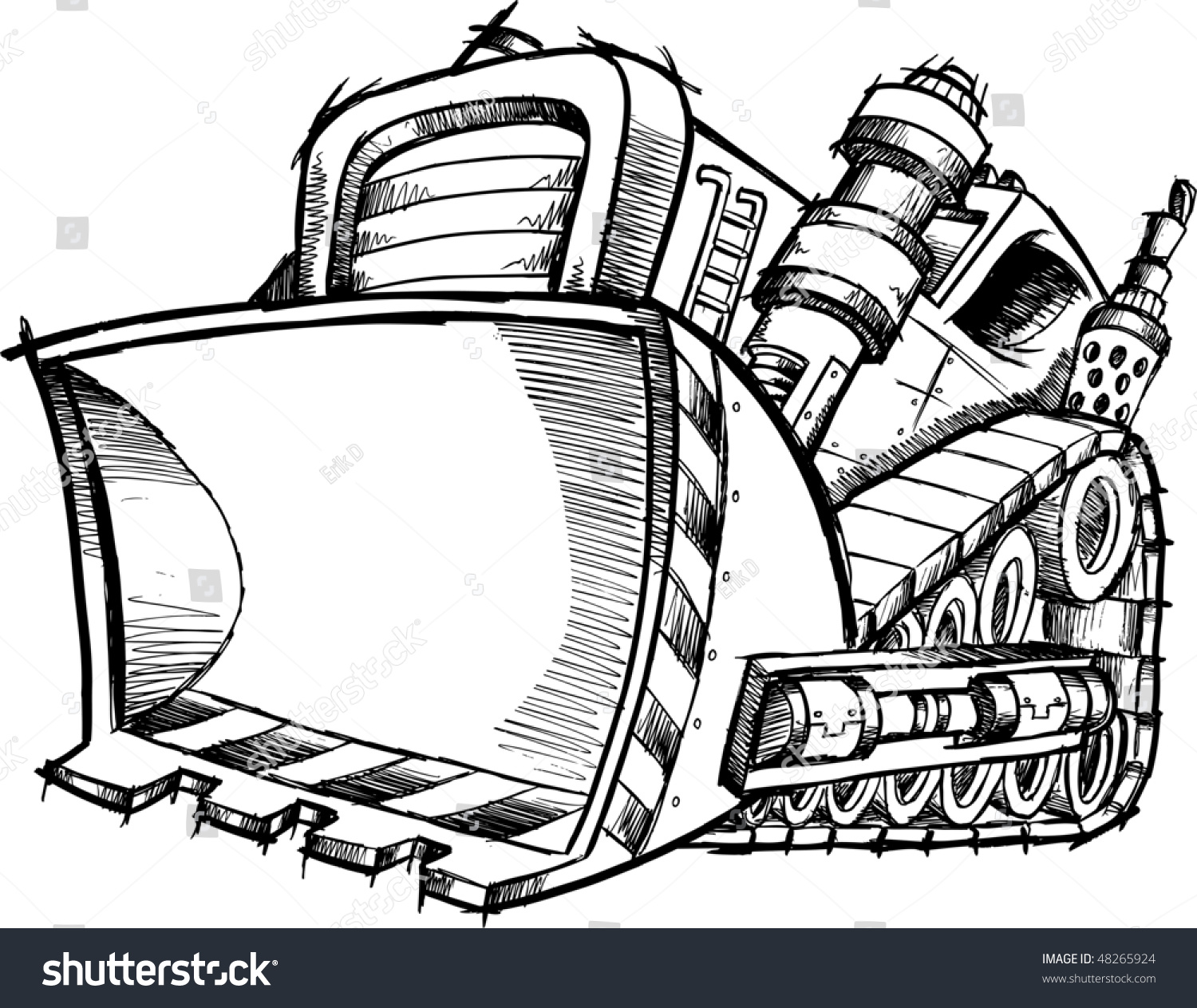 Doodle Sketch Bulldozer Vector Illustration: เวกเตอร์สต็อก (ปลอดค่า ... Doodle Sketch Bulldozer Vector Illustration: เวกเตอร์สต็อก (ปลอดค่า ...