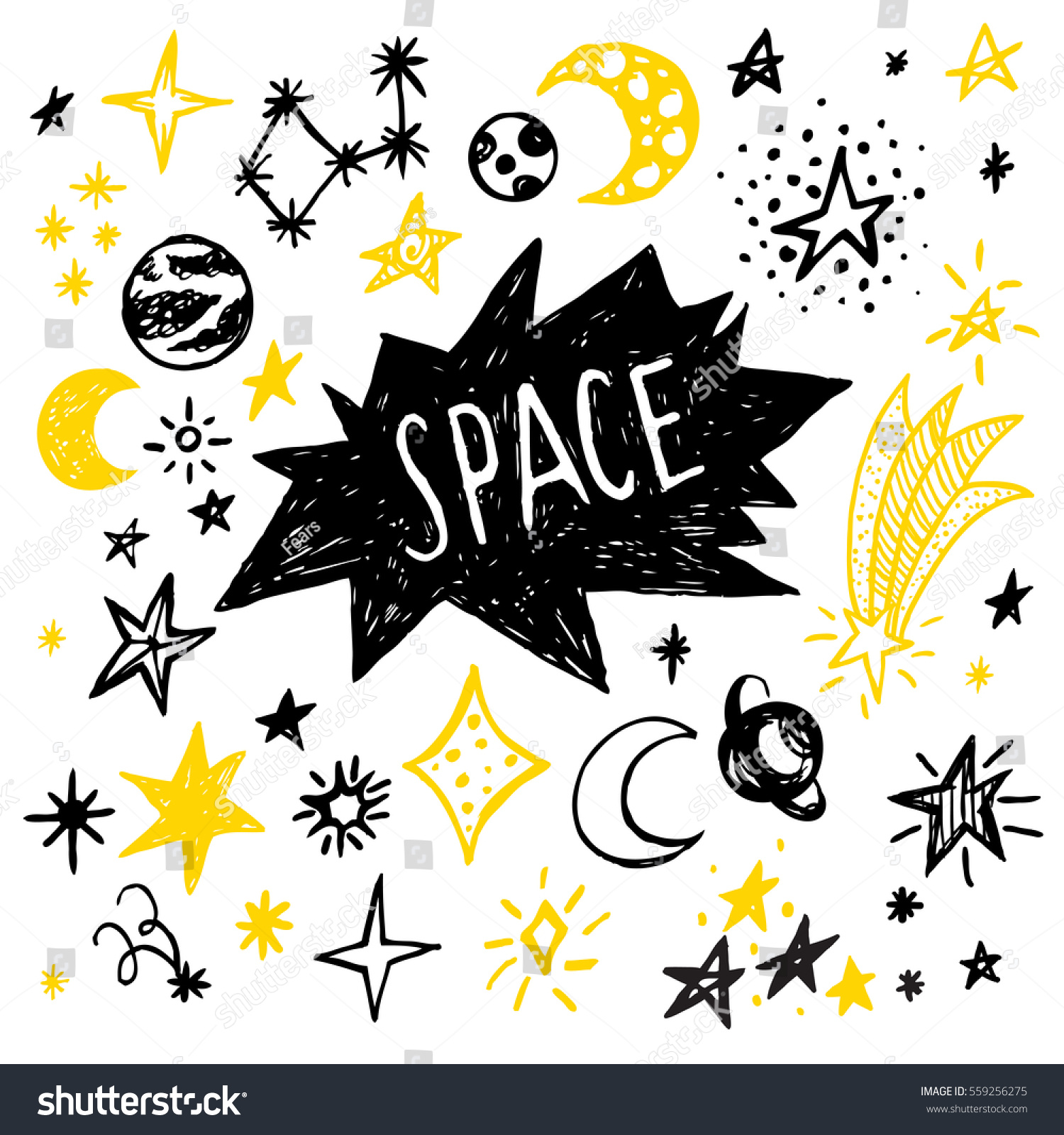 33,414 Hand drawn stars planets Images, Stock Photos & Vectors ...