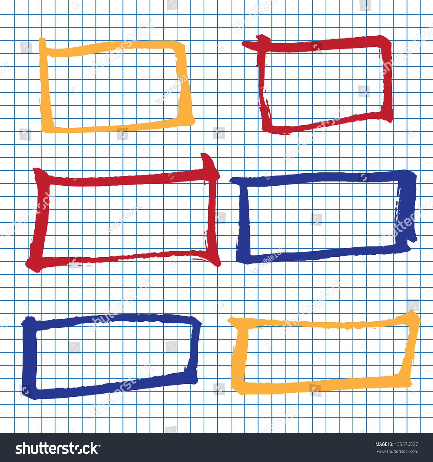 Doodle Square Sketchingvector Illustration Stock Vector (Royalty Free ...
