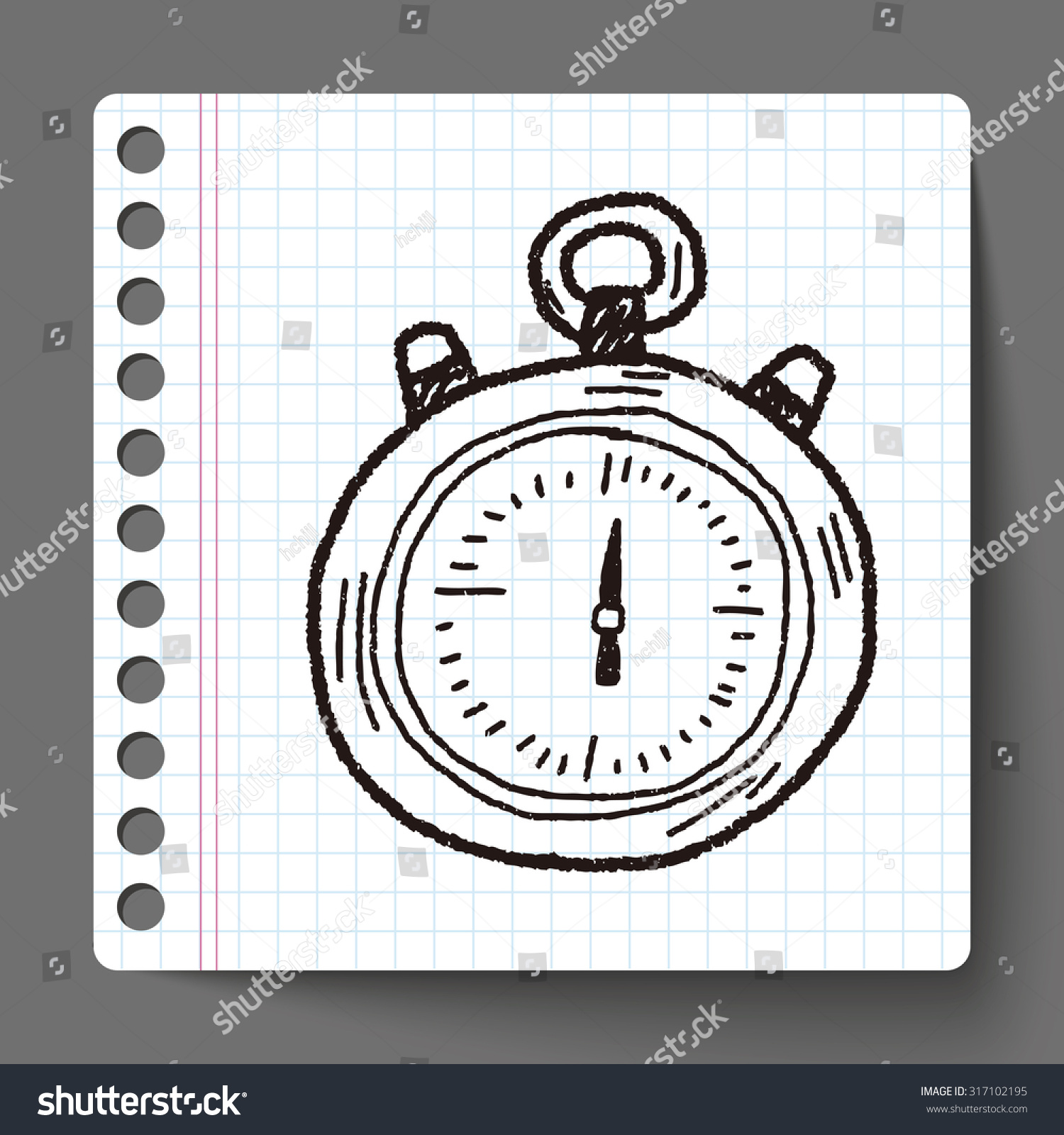 Doodle Stopwatch Stock Vector (Royalty Free) 317102195 | Shutterstock
