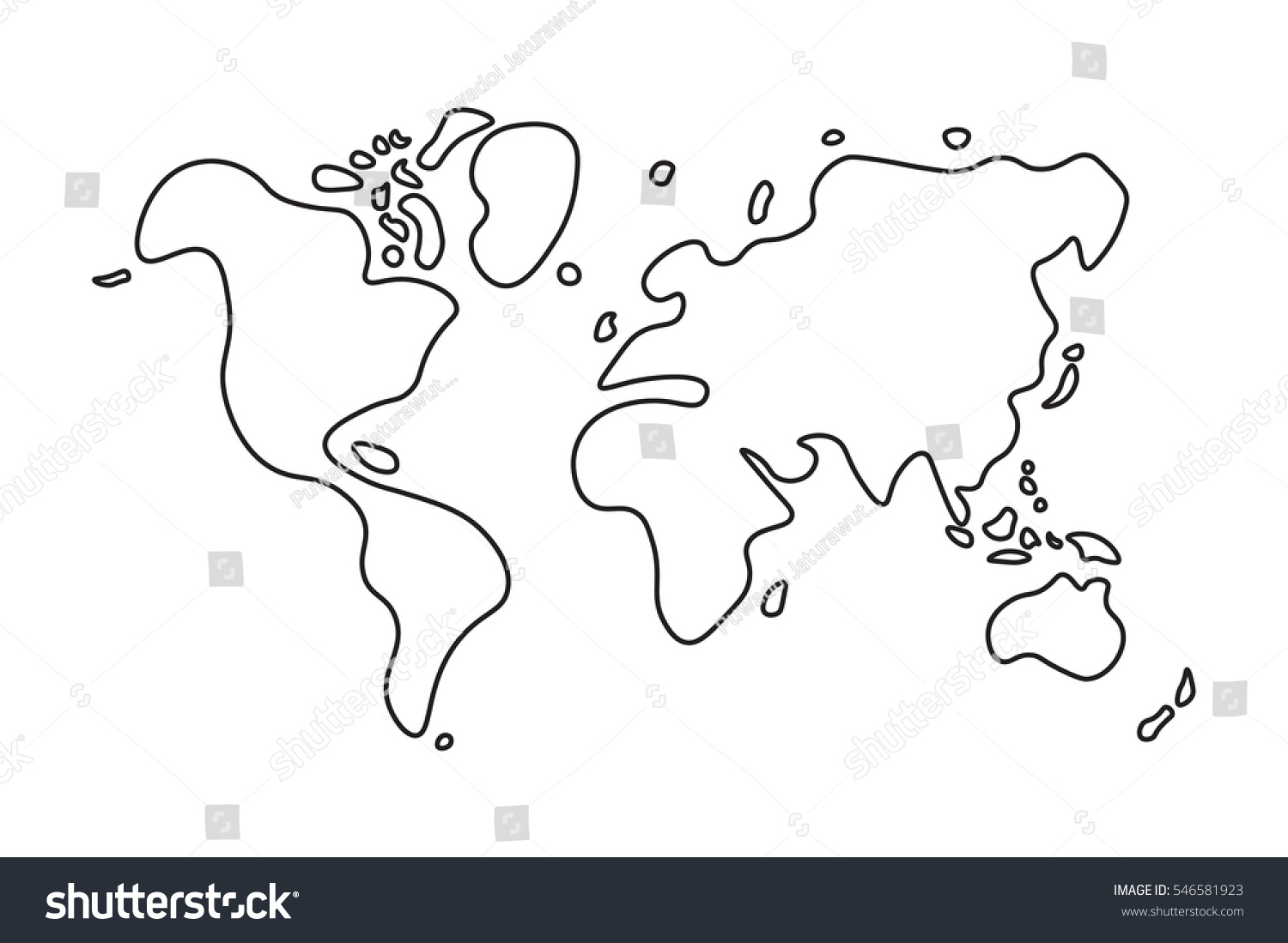 1,988 World map free hand Images, Stock Photos & Vectors | Shutterstock