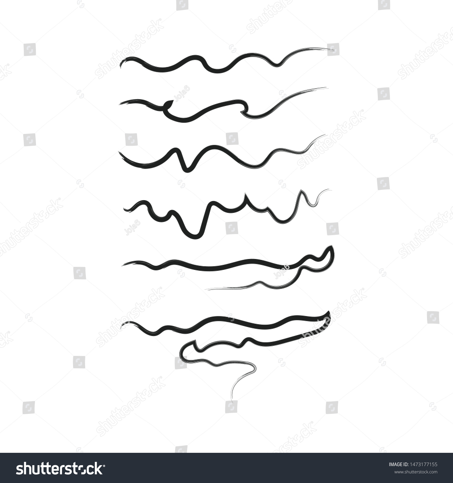 Doodle Underline Vector Illustration Stock Vector (Royalty Free ...