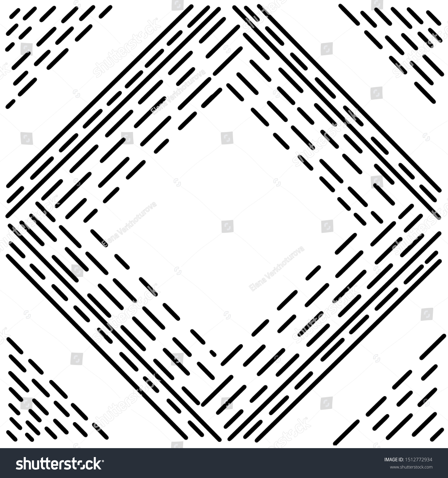 Doodle Vector Pattern Black Lines Line Stock Vector (Royalty Free ...