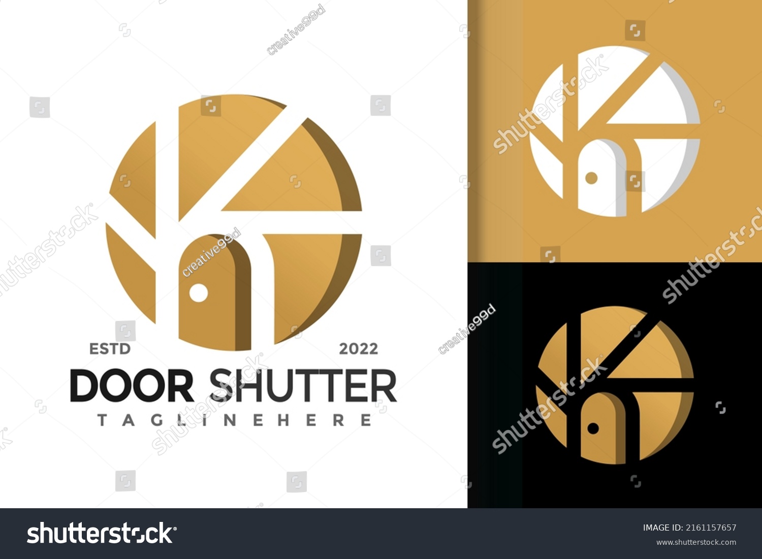 Door Camera Shutter Logo Design Vector Stock Vector (Royalty Free ...
