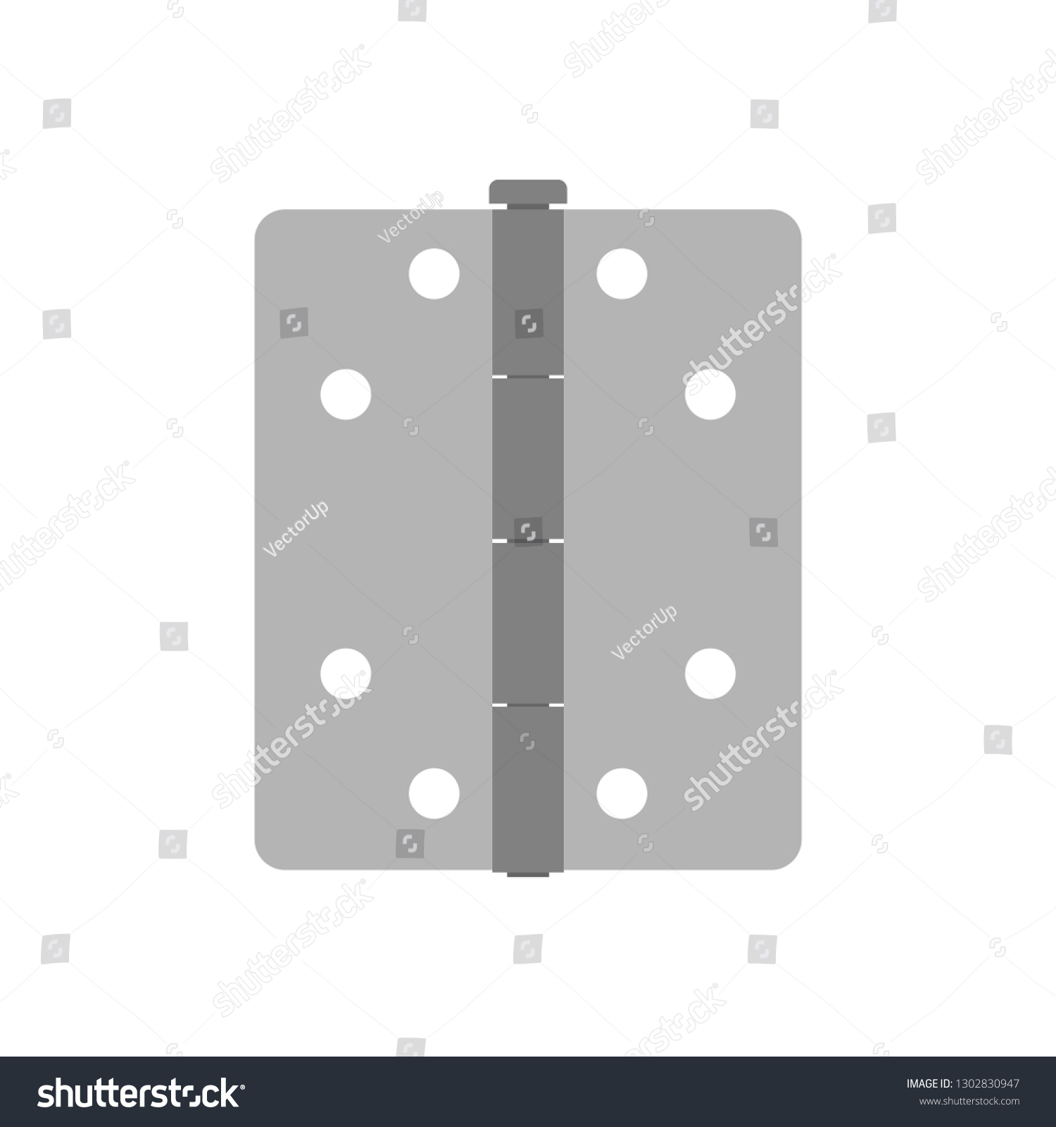 Door Hinge Design Front Wall Interior Stock Vector (Royalty Free ...