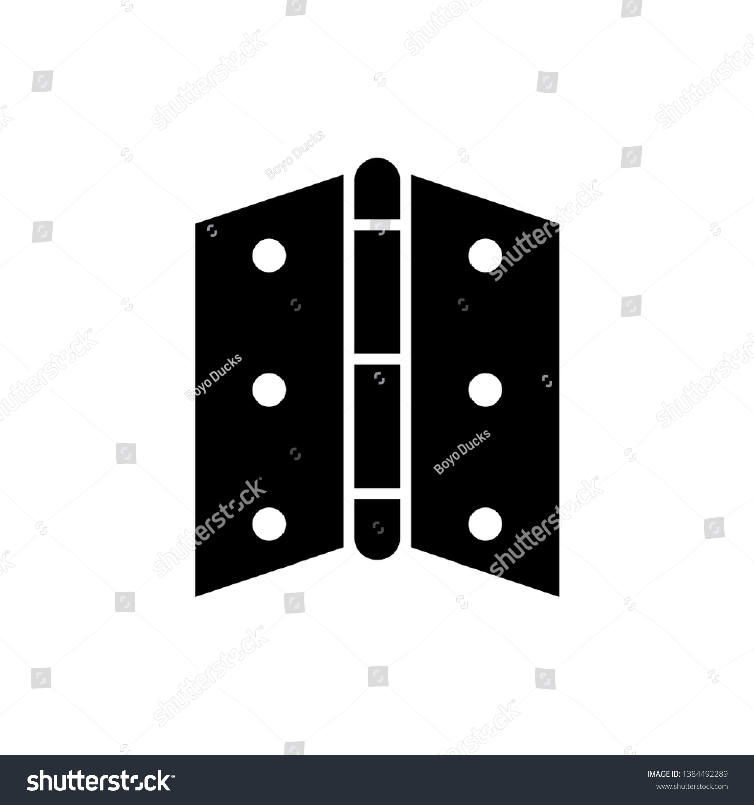 Door Hinge Icon Vector Simple Icon Stock Vector (Royalty Free) 1384492289