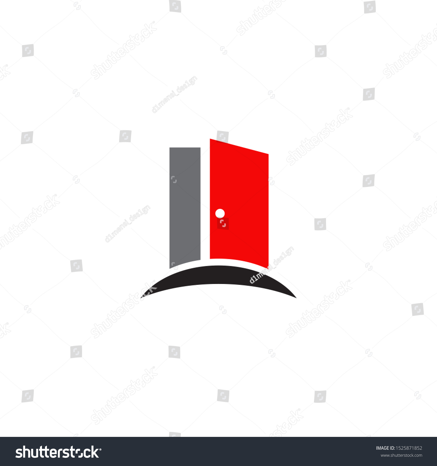 Door Icon Logo Design Vector Template Stock Vector (Royalty Free ...