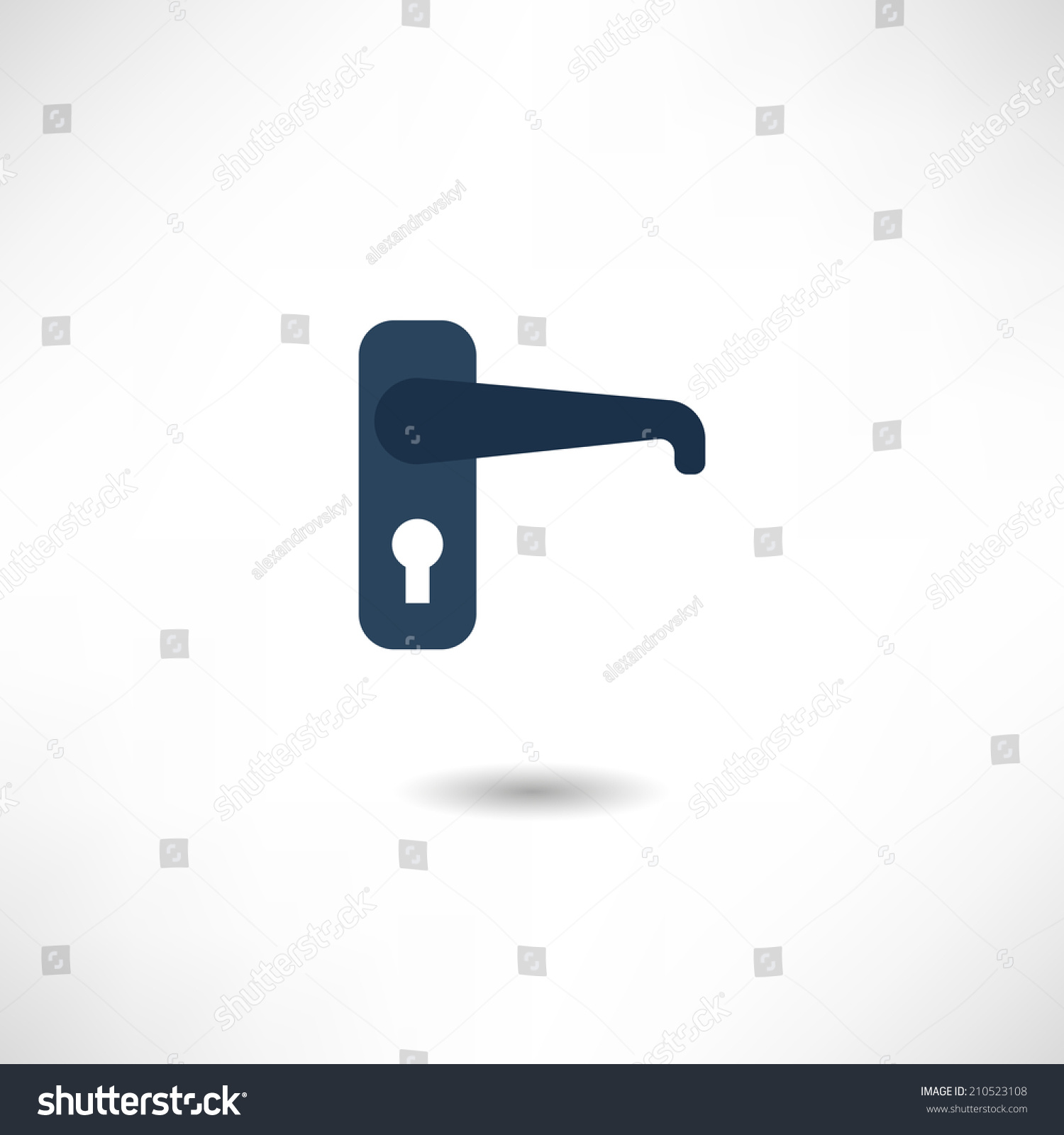 Door Lock Icon Stock Vector (Royalty Free) 210523108 | Shutterstock