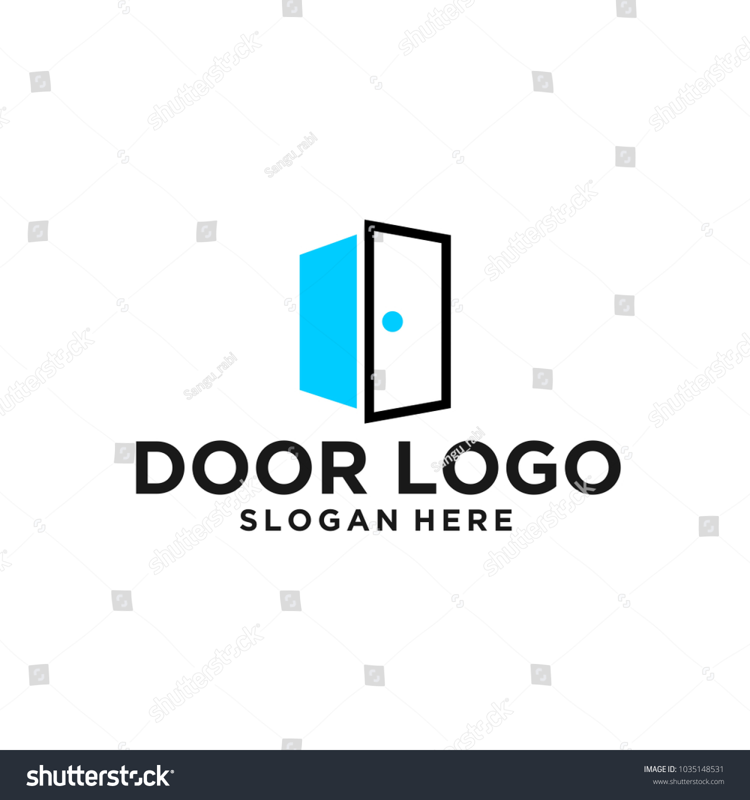 Door Logo Design Stock Vector (Royalty Free) 1035148531 | Shutterstock