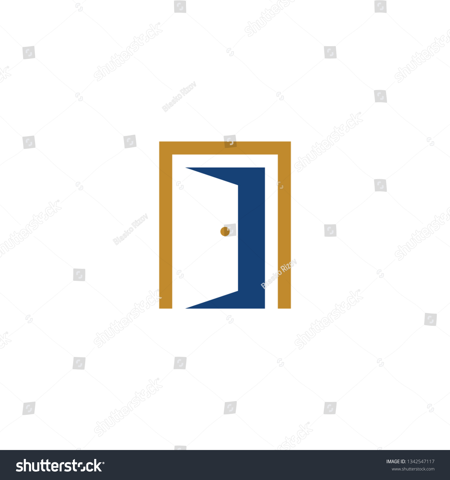 Door Logo Vector Symbol Design Stock Vector (Royalty Free) 1342547117 ...