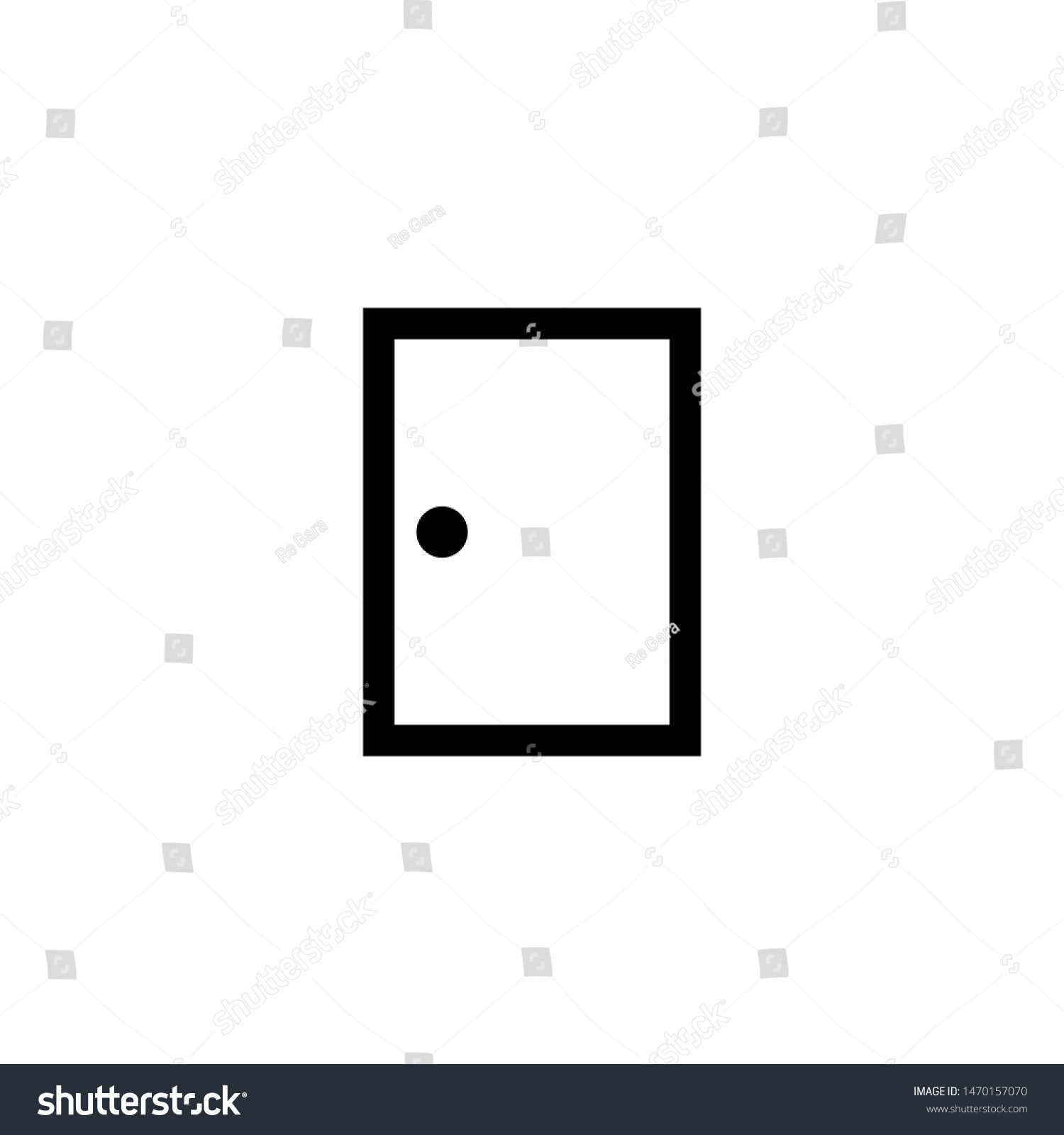 Door Simple Icon Symbol Vector Stock Vector (Royalty Free) 1470157070 ...