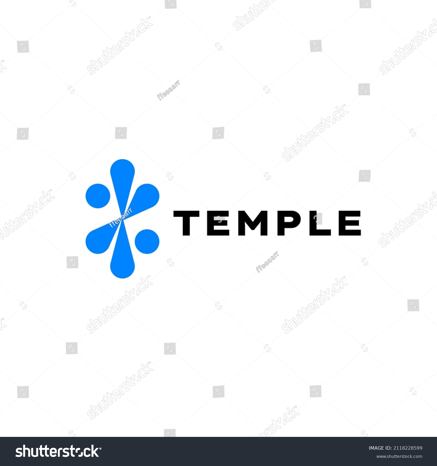 Dot Blue Tech Simple Logo Design Stock Vector (Royalty Free) 2118228599 ...