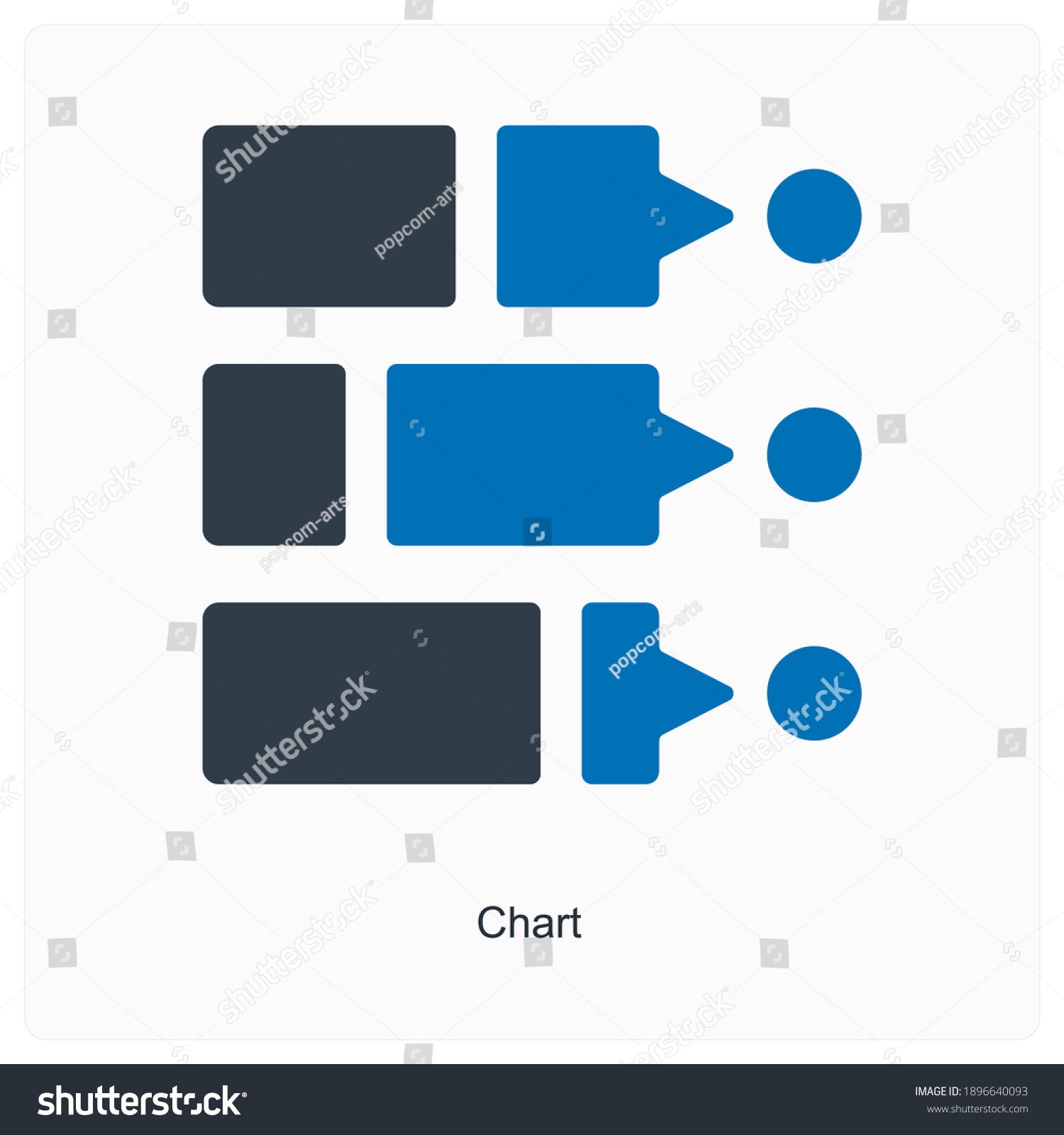 Dot Chart Graph Icon Concept Stock Vector (Royalty Free) 1896640093 ...