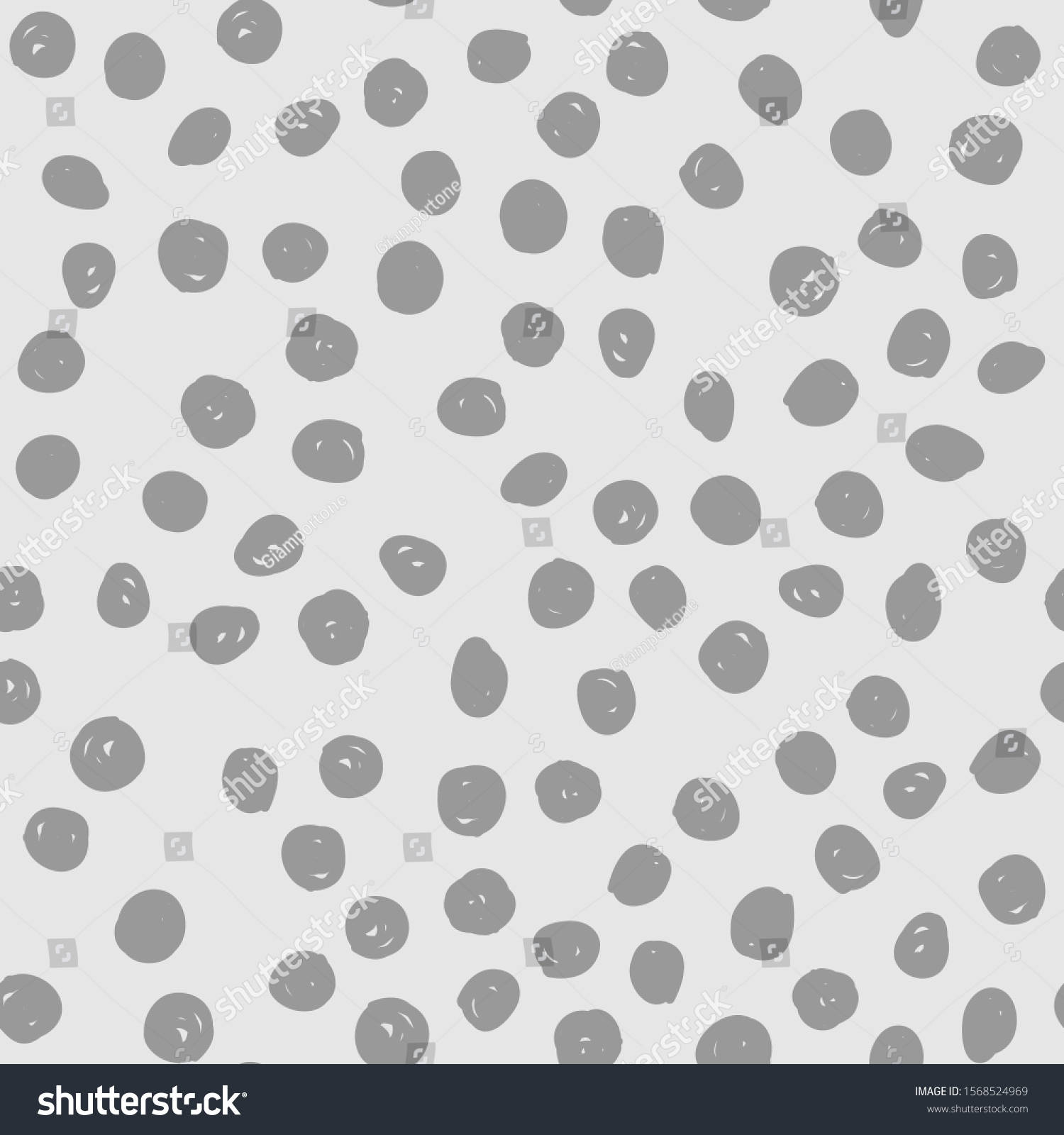 Dot Doodles Texture Seamless Pattern Hand Stock Vector (Royalty Free ...