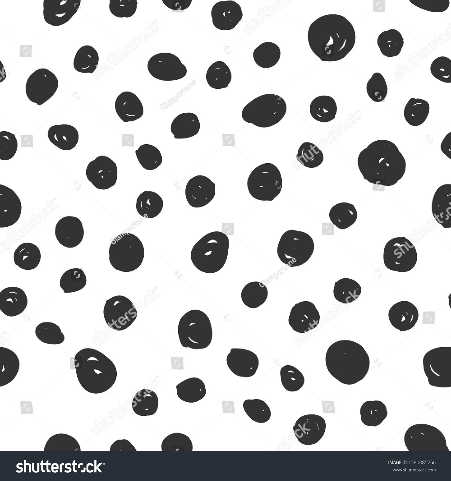 Dot Doodles Texture Seamless Pattern Hand Stock Vector (Royalty Free ...