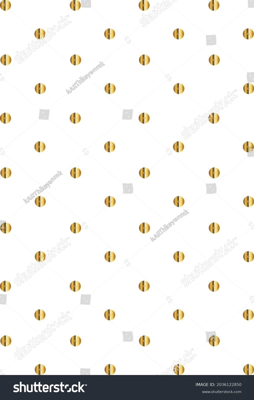 Dot Golden Design White Background Stock Vector (Royalty Free ...