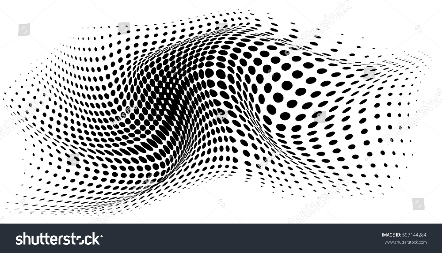 Dot Halftone Dotted Design Element Black Stock Vector (Royalty Free ...