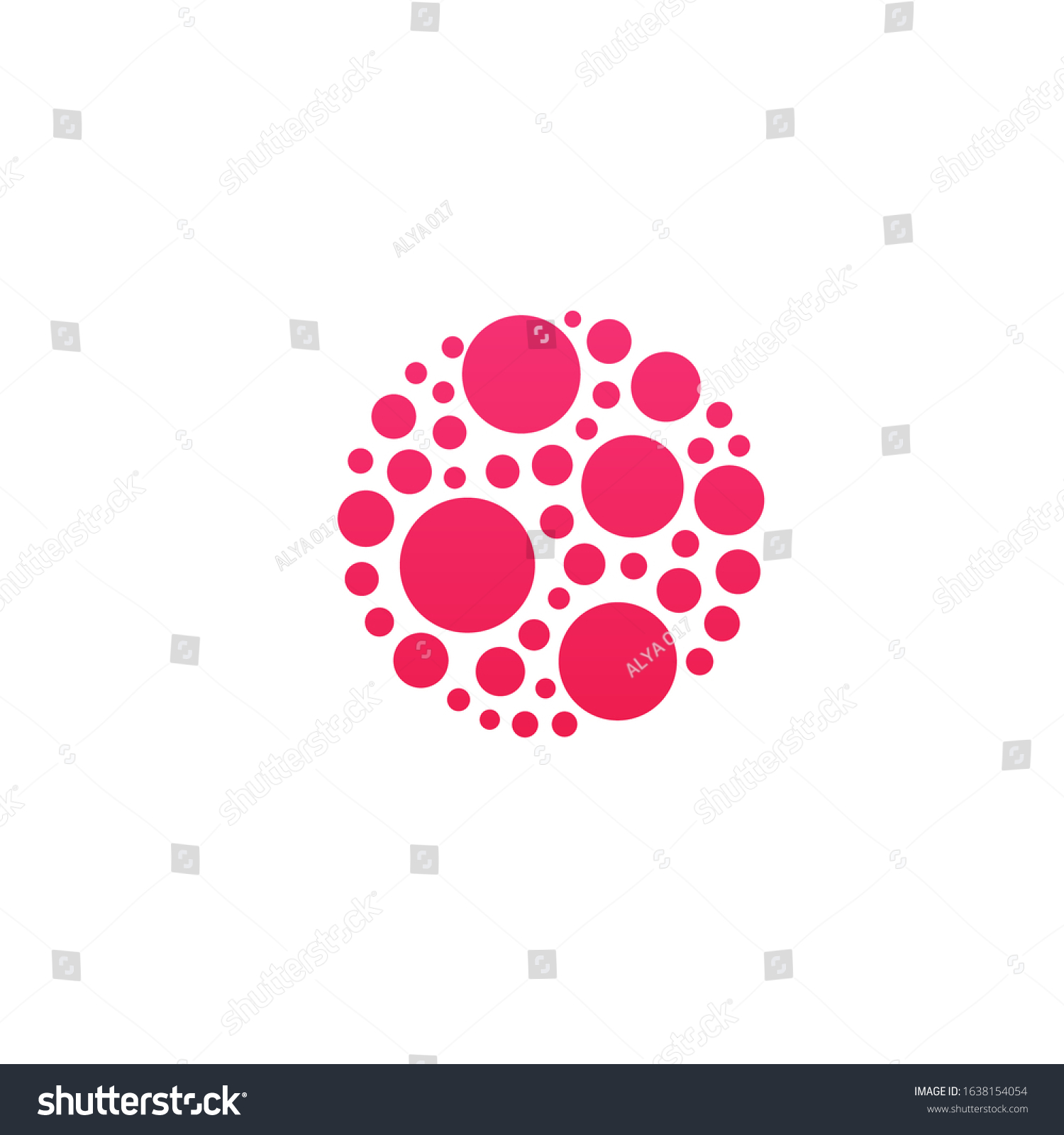 Dot Logo Design Simple Modern Stock Vector (Royalty Free) 1638154054 ...