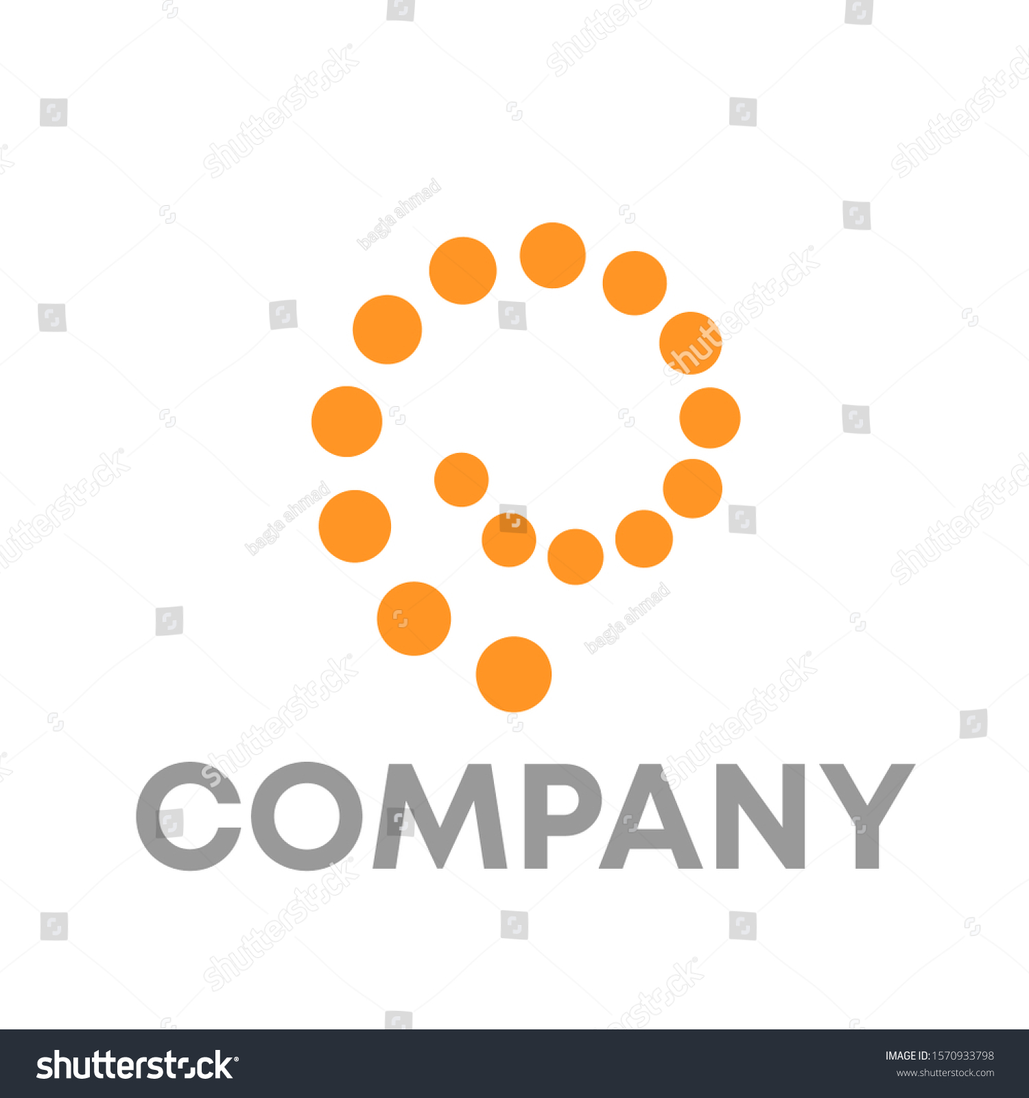 Dot Logo Vector Design Template Sign Stock Vector (Royalty Free ...