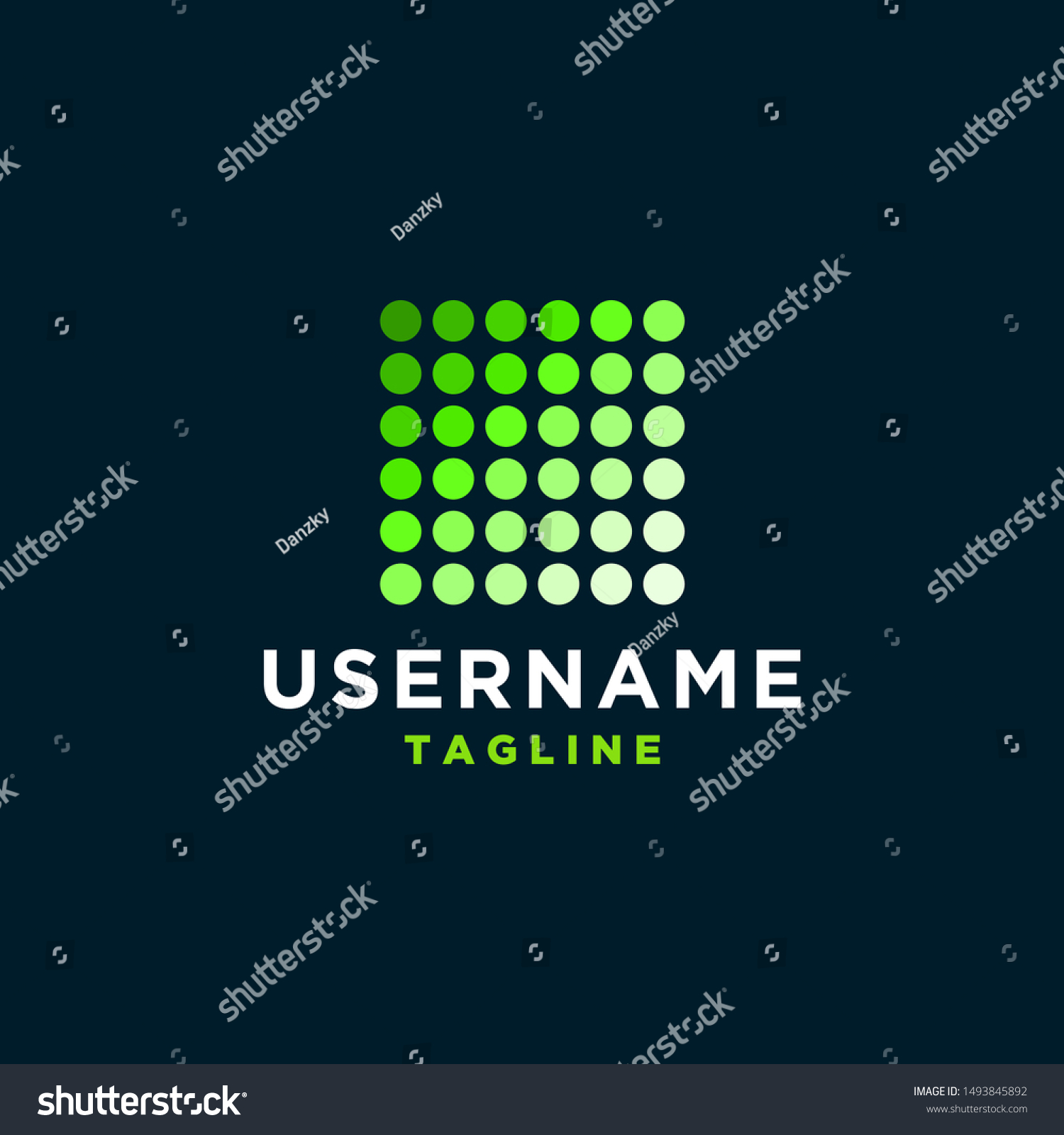 Dot Pattern Logo Design Inspiration Polka Stock Vector (Royalty Free ...