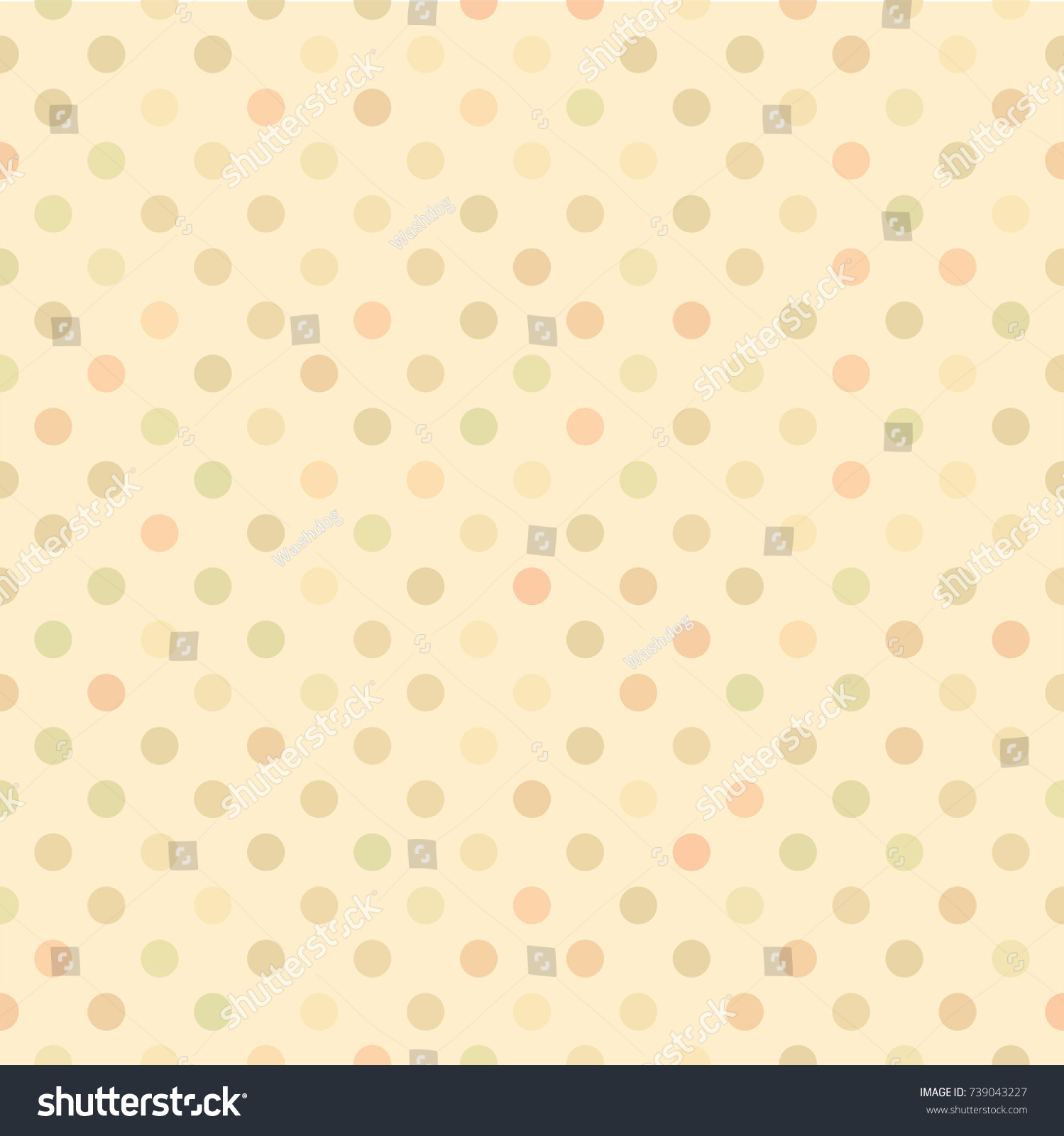 Dot Pattern On Cream Background Design Stock Vector (Royalty Free ...