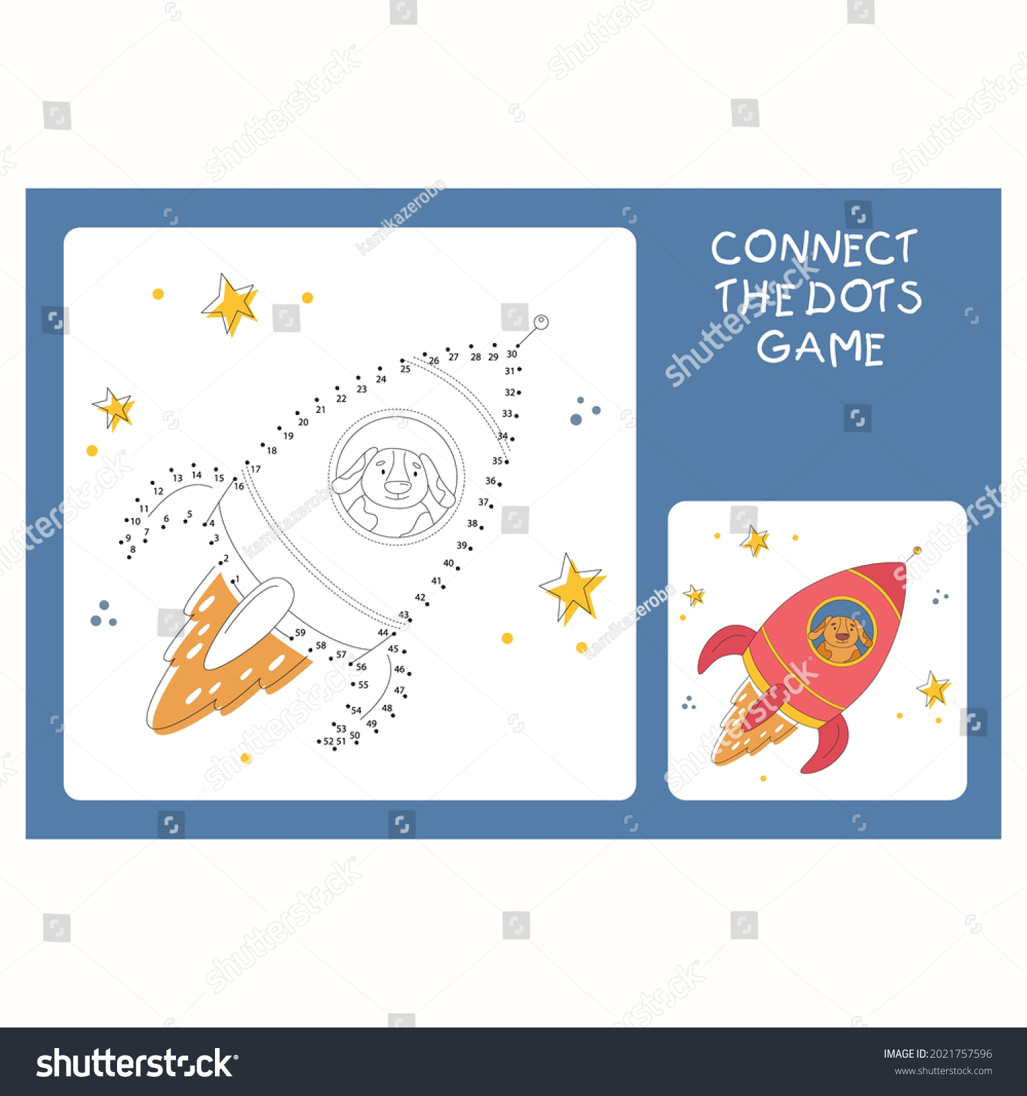 Dot Dot Game Kids Vector Stock Vector (Royalty Free) 2021757596 ...