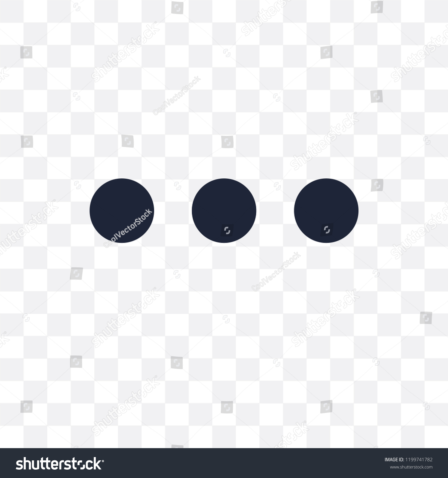 Dot Transparent Icon Dot Symbol Design Stock Vector (Royalty Free ...