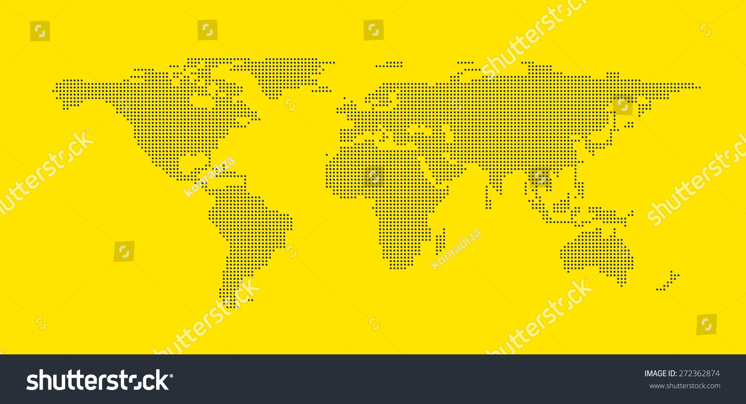 Dot World Maps Stock Vector (Royalty Free) 272362874 | Shutterstock