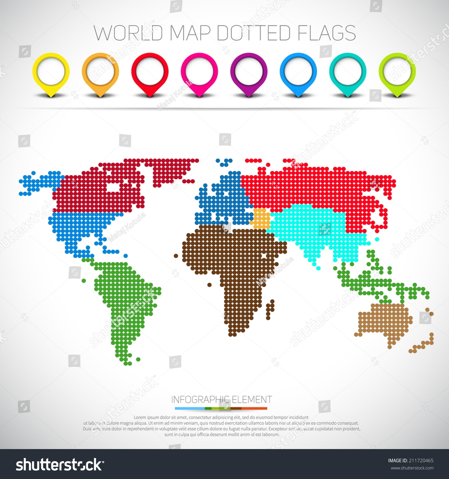 Dot World Maps Globes Business Background: vector de stock (libre de ...