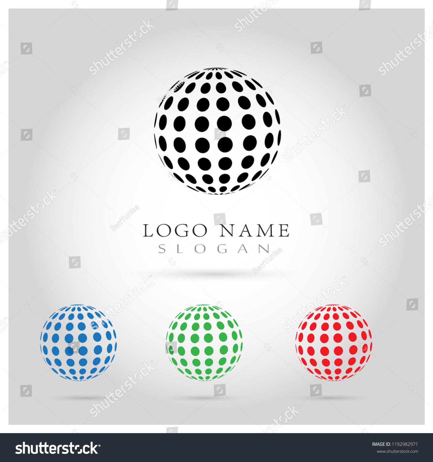 Dots Globe Sphere Logo Symbol Vector: เวกเตอร์สต็อก (ปลอดค่าลิขสิทธิ์ ...