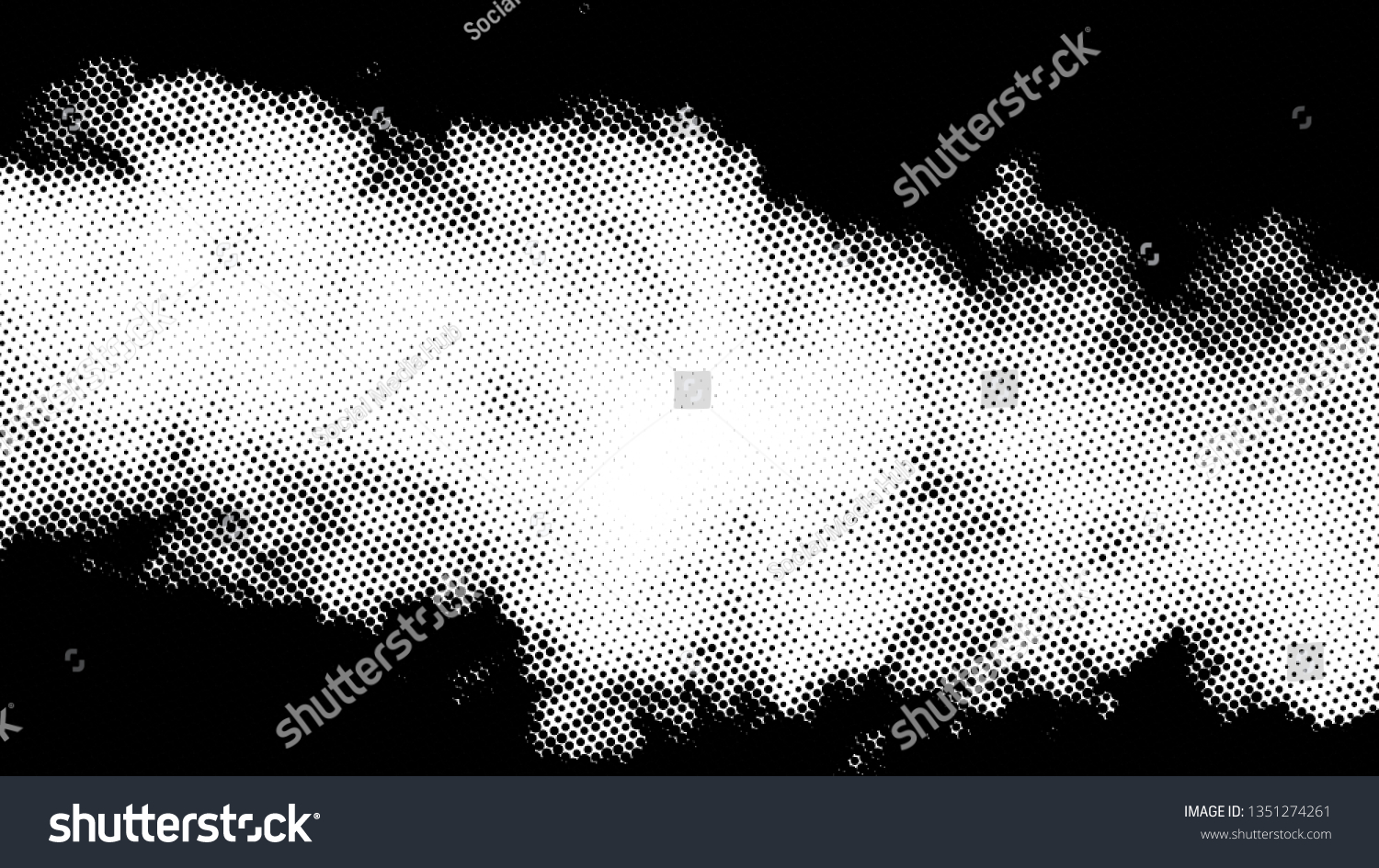 Dots Halftone Vector Illustration Smoke Flow Stock Vector (Royalty Free ...