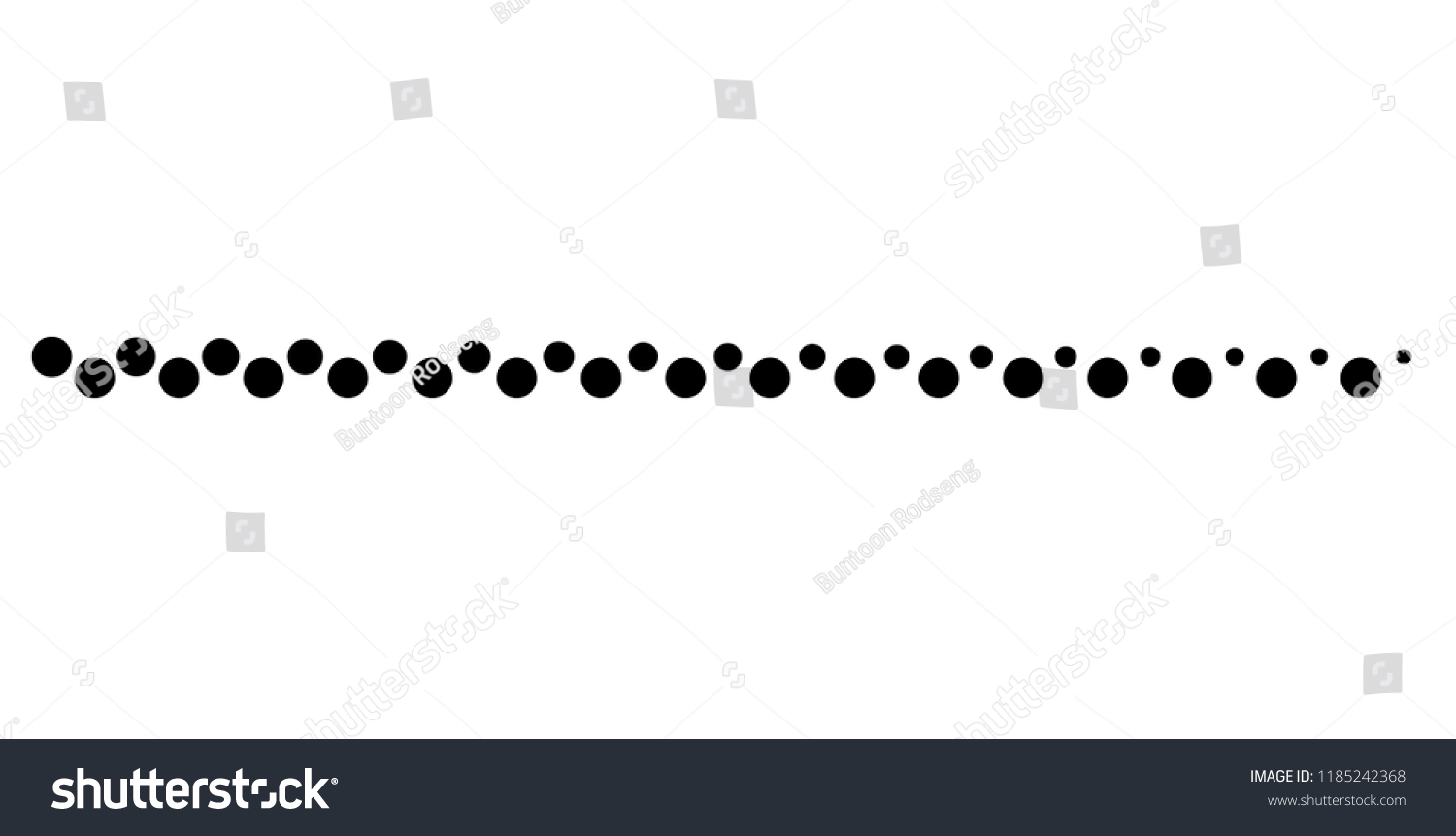 Dotted Line Simple Shape Vector Symbol Stock Vector (Royalty Free ...